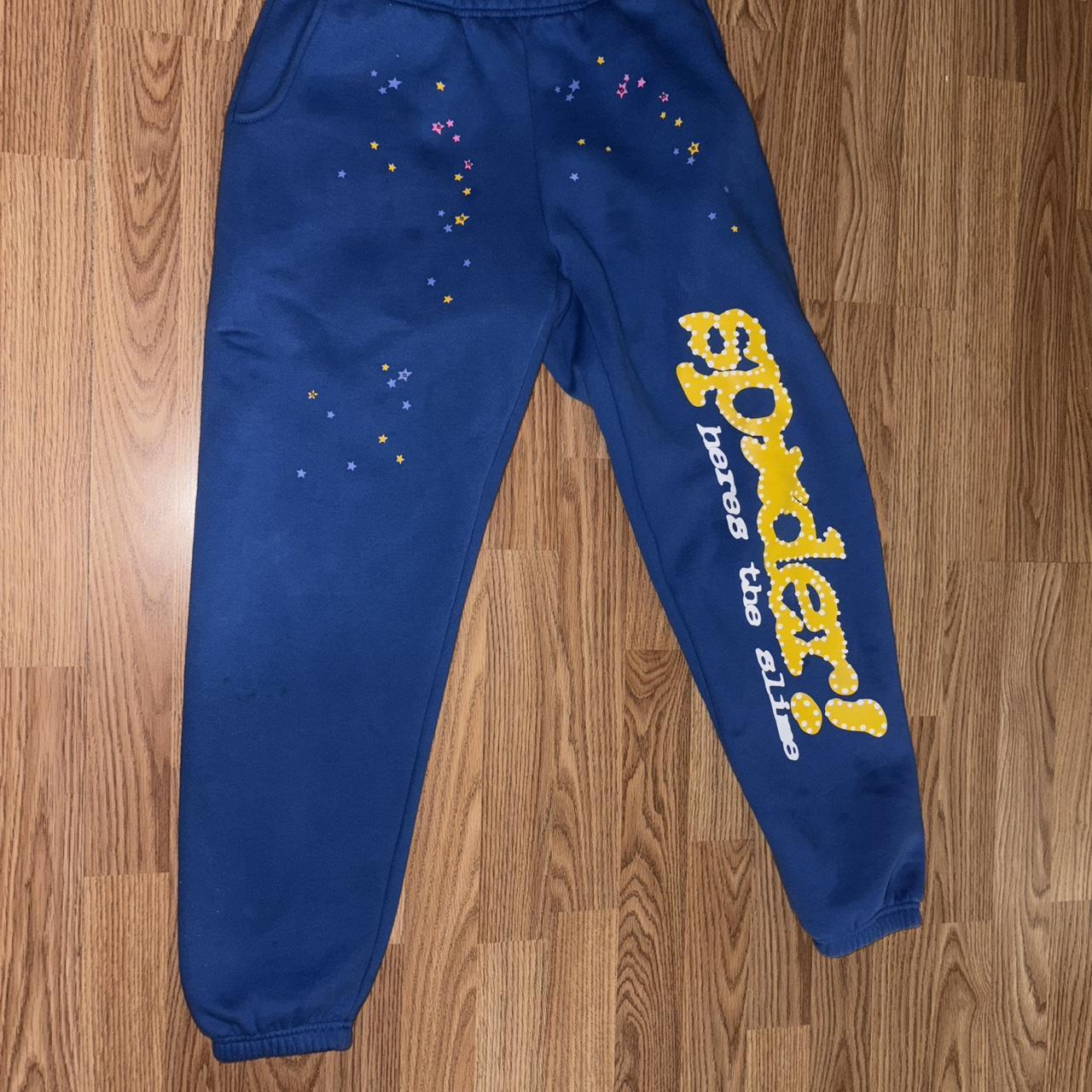 Blue sp5der pants - Depop
