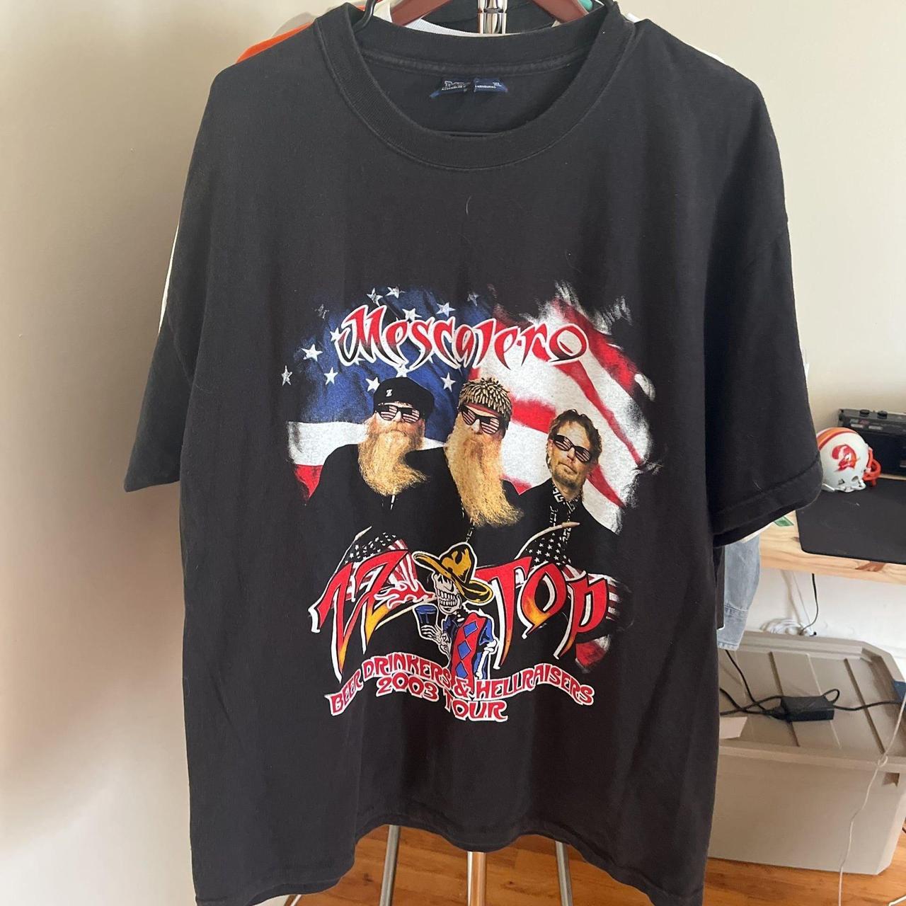 Vintage ZZ Top 2003 Mescalero tour tee y2k 90s... | Depop
