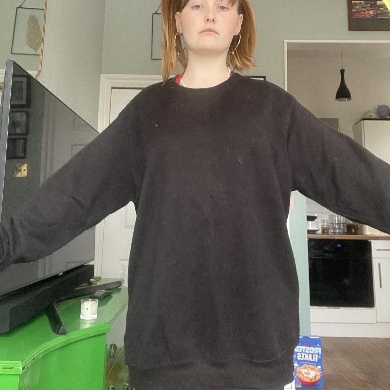 plain black jumper - Depop