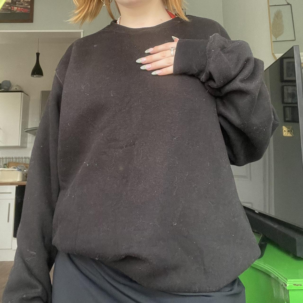plain black jumper - Depop