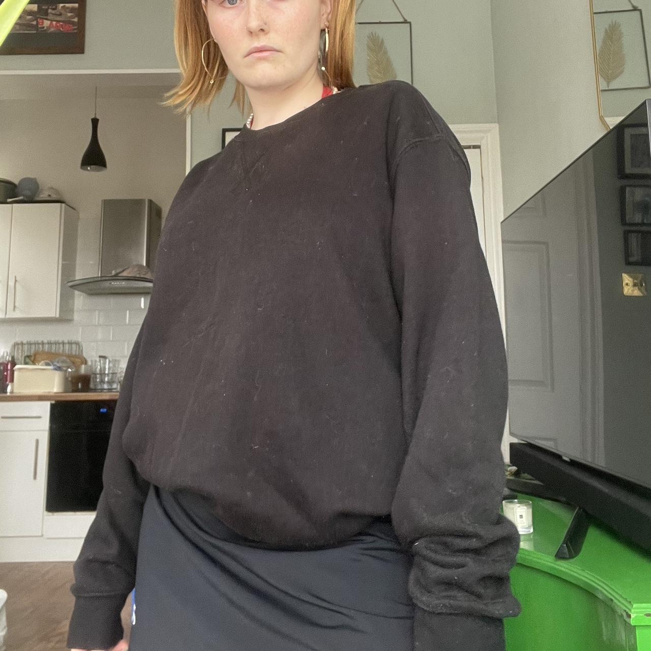 plain black jumper - Depop