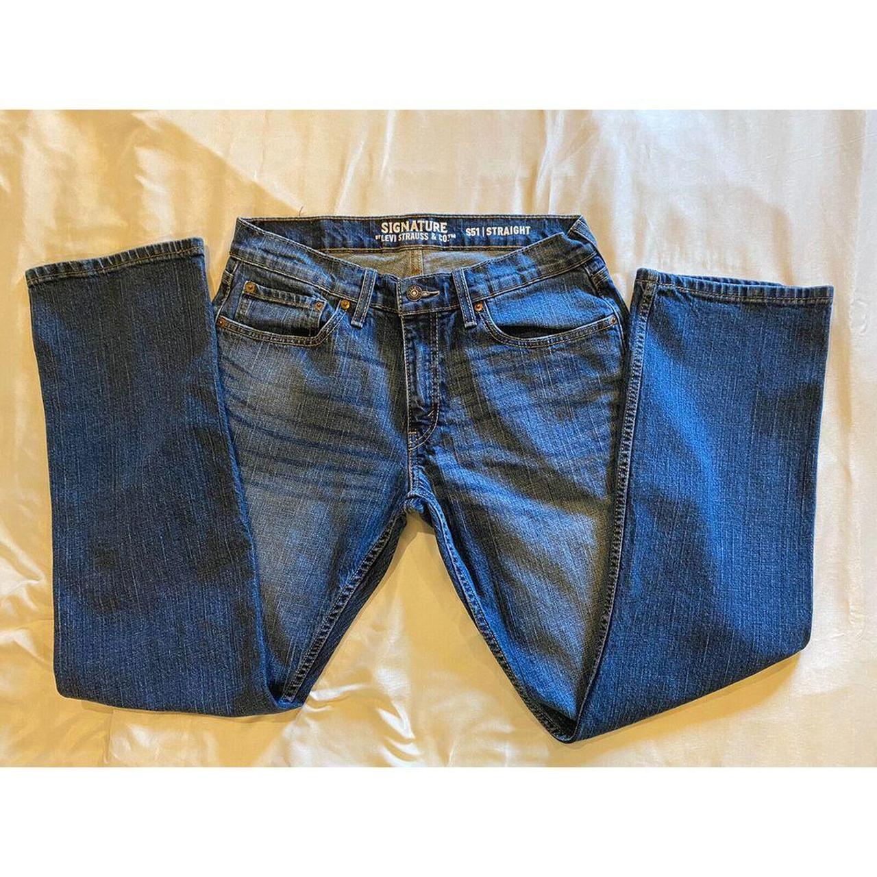 Signature By Levis Strauss S51 Straight Jeans Blue... - Depop