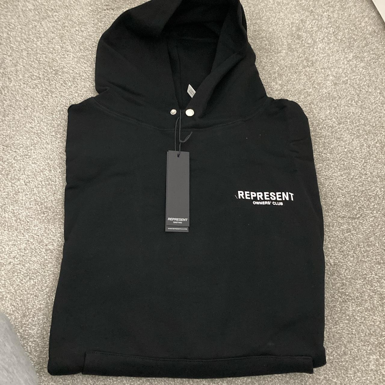 Represent style hoodie. Black. Size L brand new with... - Depop