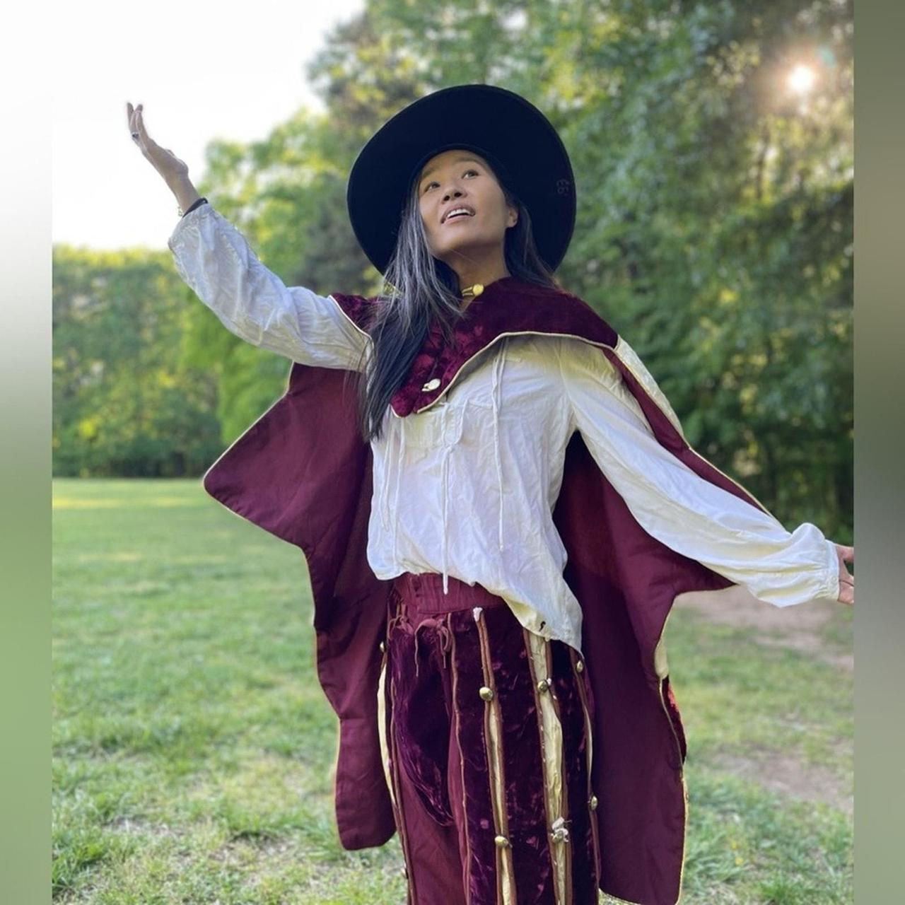 Bard Cape theater cosplay costume piece wine... - Depop