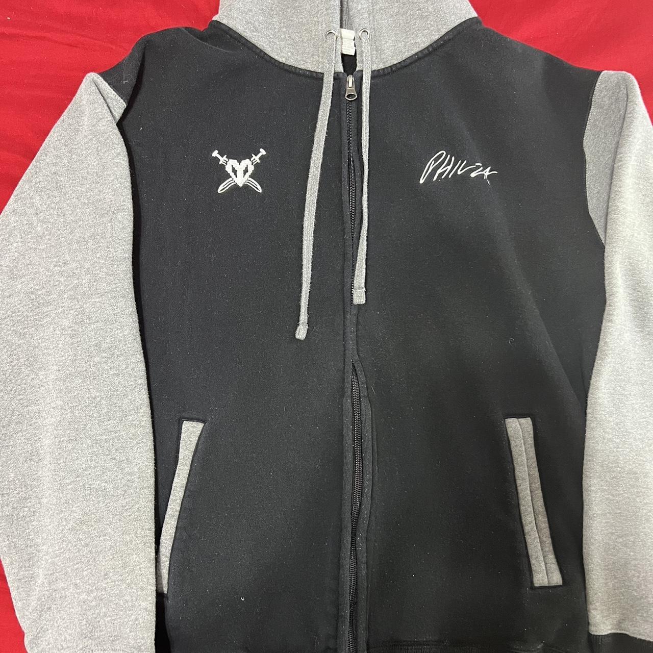 Philza Minecraft Embroidered Signature Zip-Up... - Depop