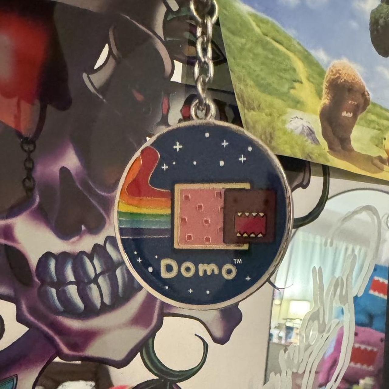 vintage nyan cat domo kun keychain brand new in... - Depop