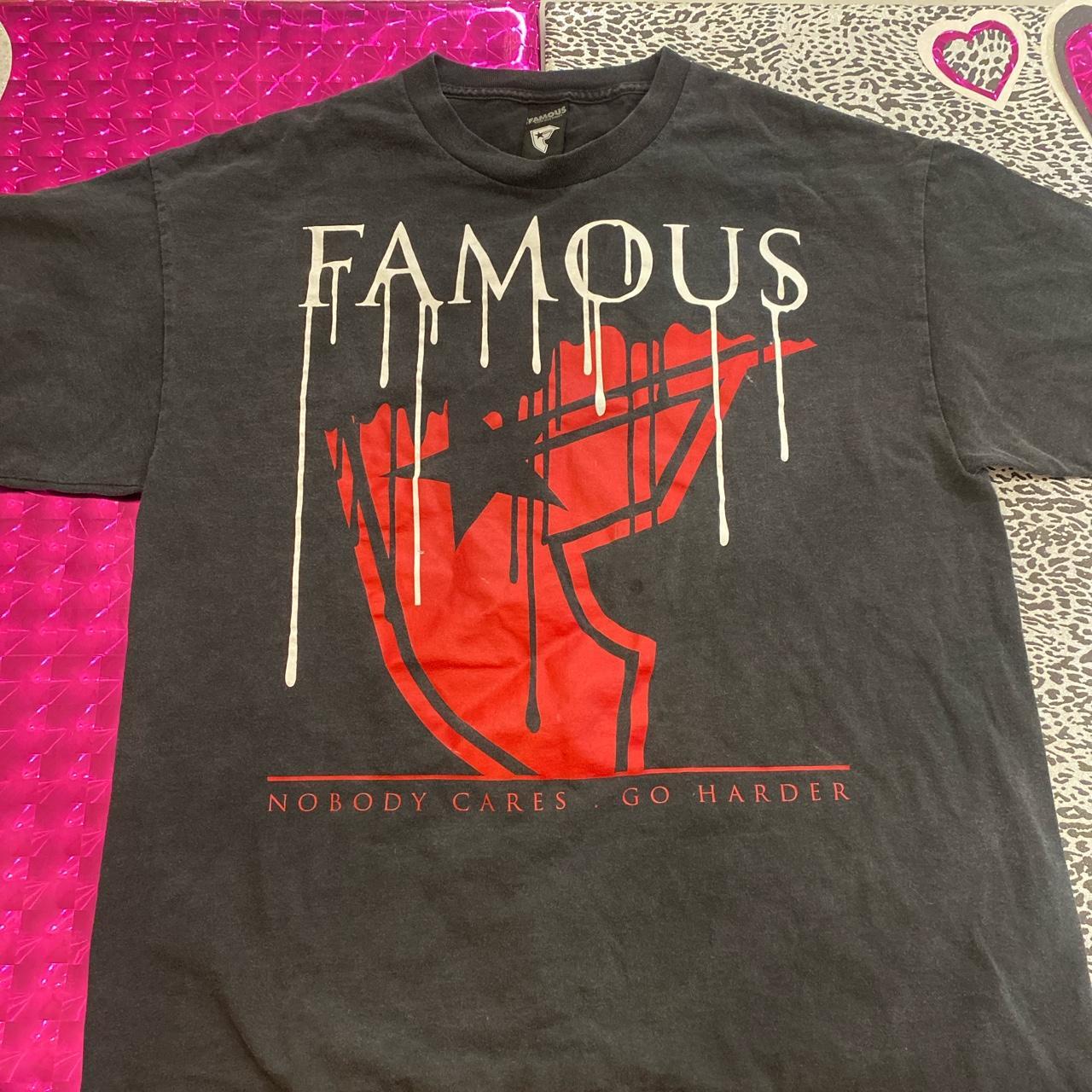 Oversized early 2000’s shirt Famous Size L/XL - Depop