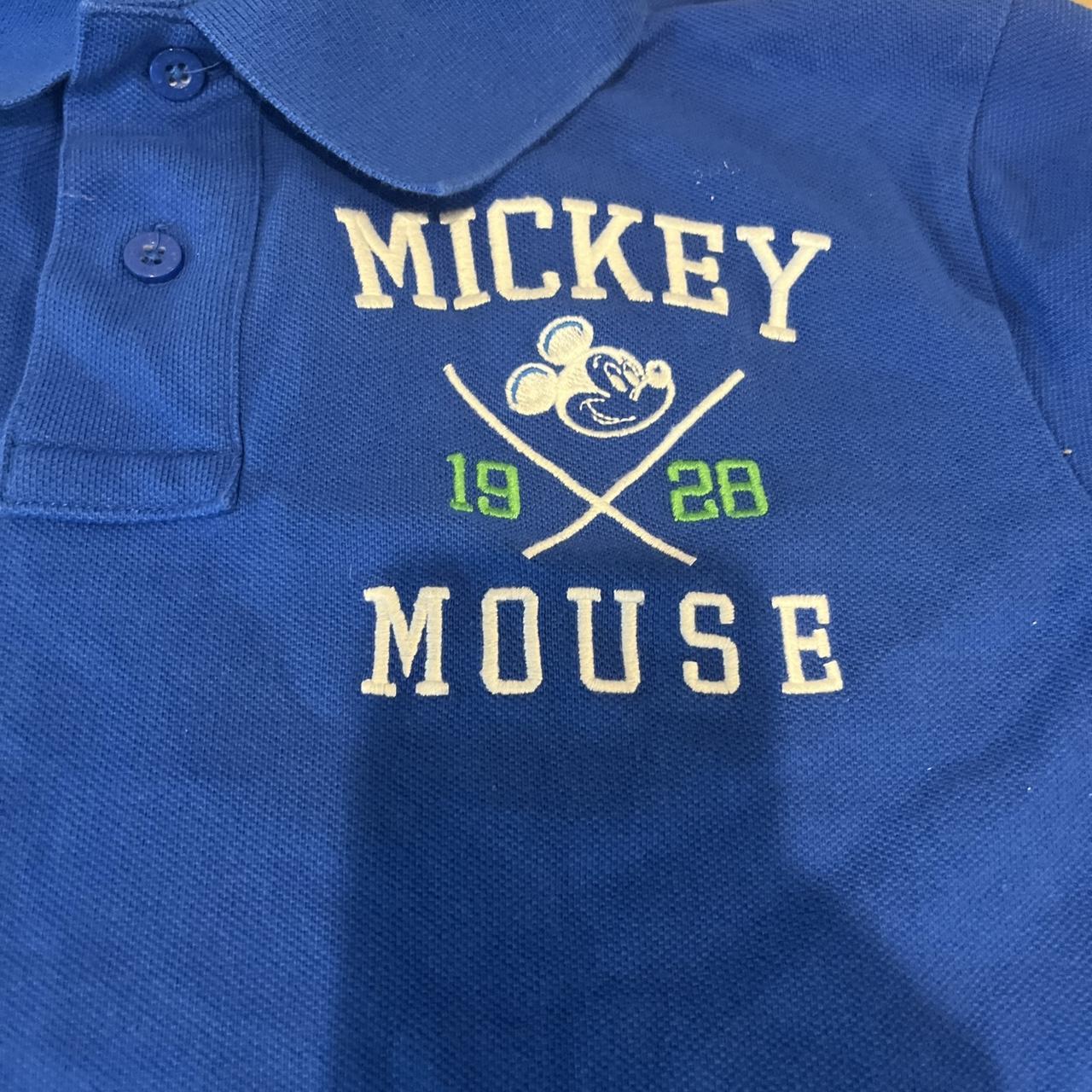 Mickey Mouse Collegiate Polo Shirt for Adults – Slim... - Depop
