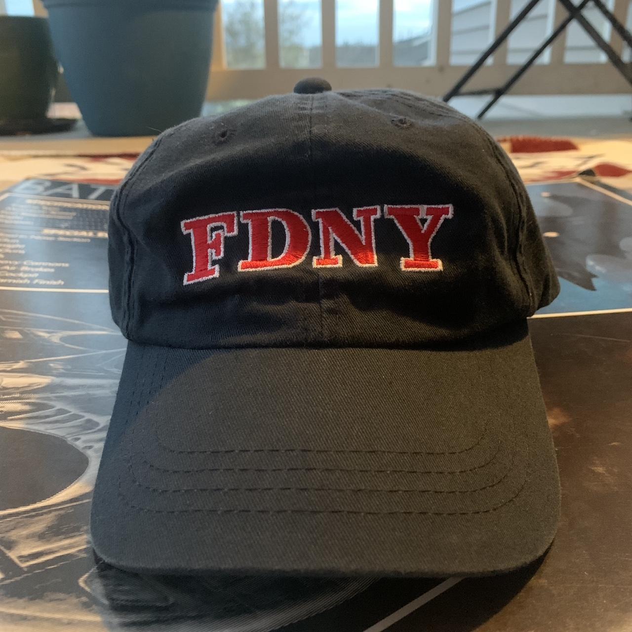 Black FDNY New York City fire department dad hat | Depop