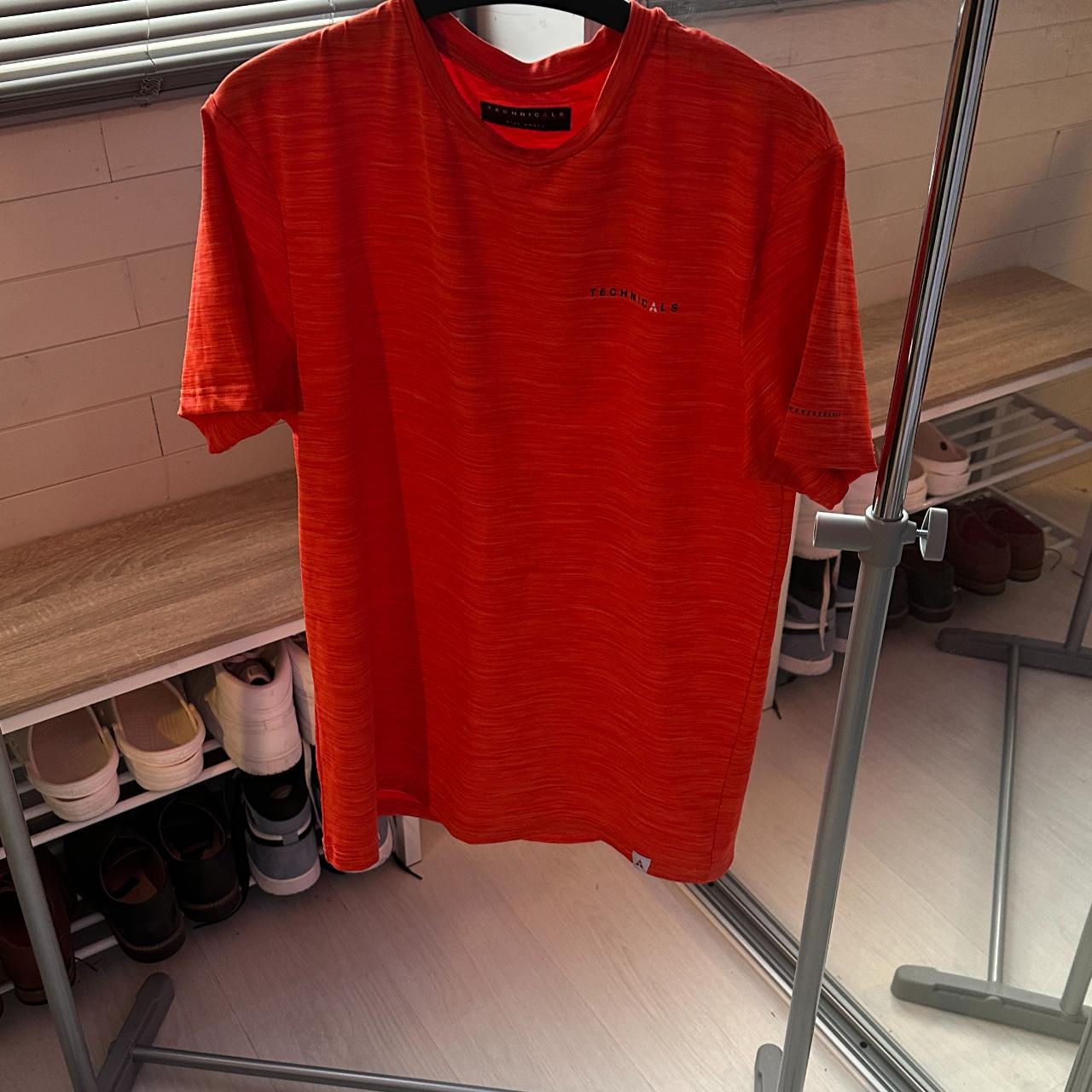 Red Technicals t shirt size s - Depop