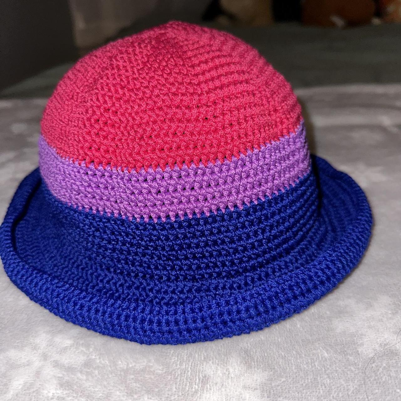 Handmade bisexual bucket hat, worn once. Perfect... - Depop