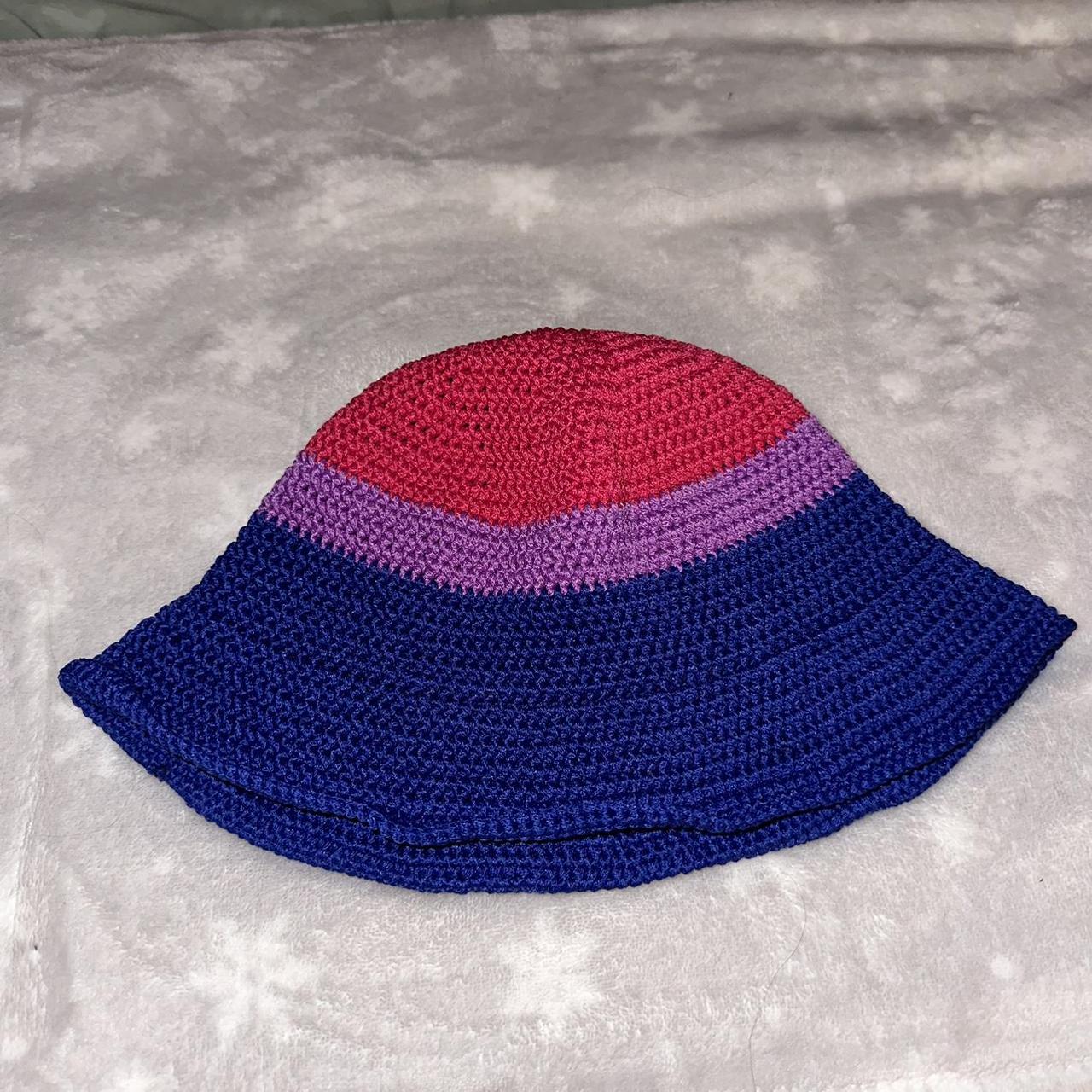Handmade bisexual bucket hat, worn once. Perfect... - Depop