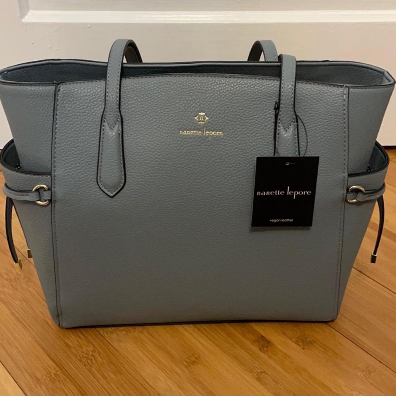 Cornflower color Nanette Lepore shoulder purse with... - Depop