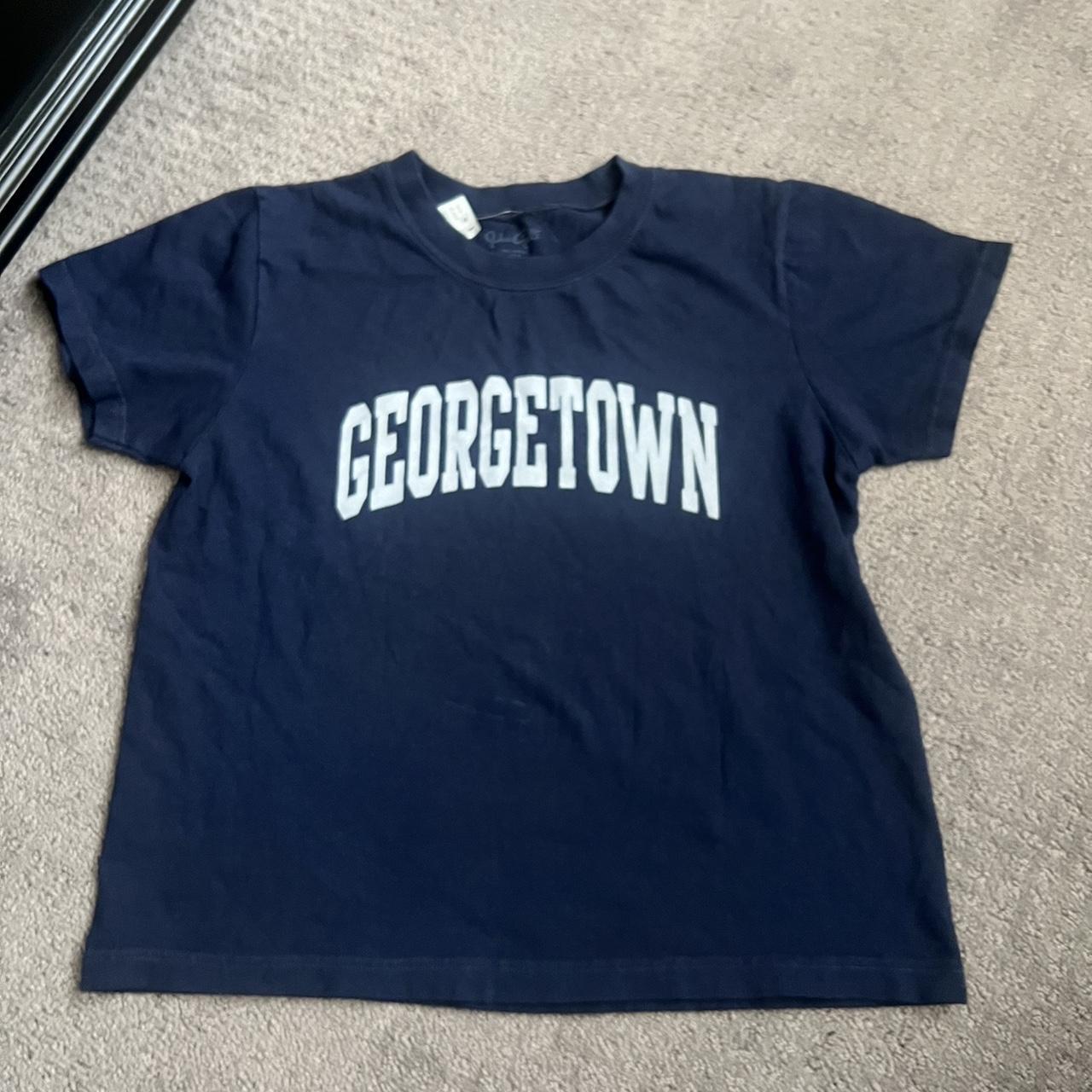 navy blue graphic tee - Depop