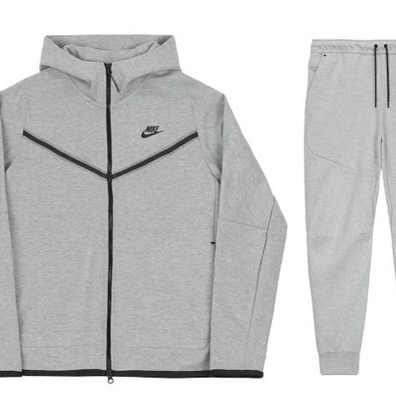 Extra small Nike tech, and sweatpants gray as new no... - Depop