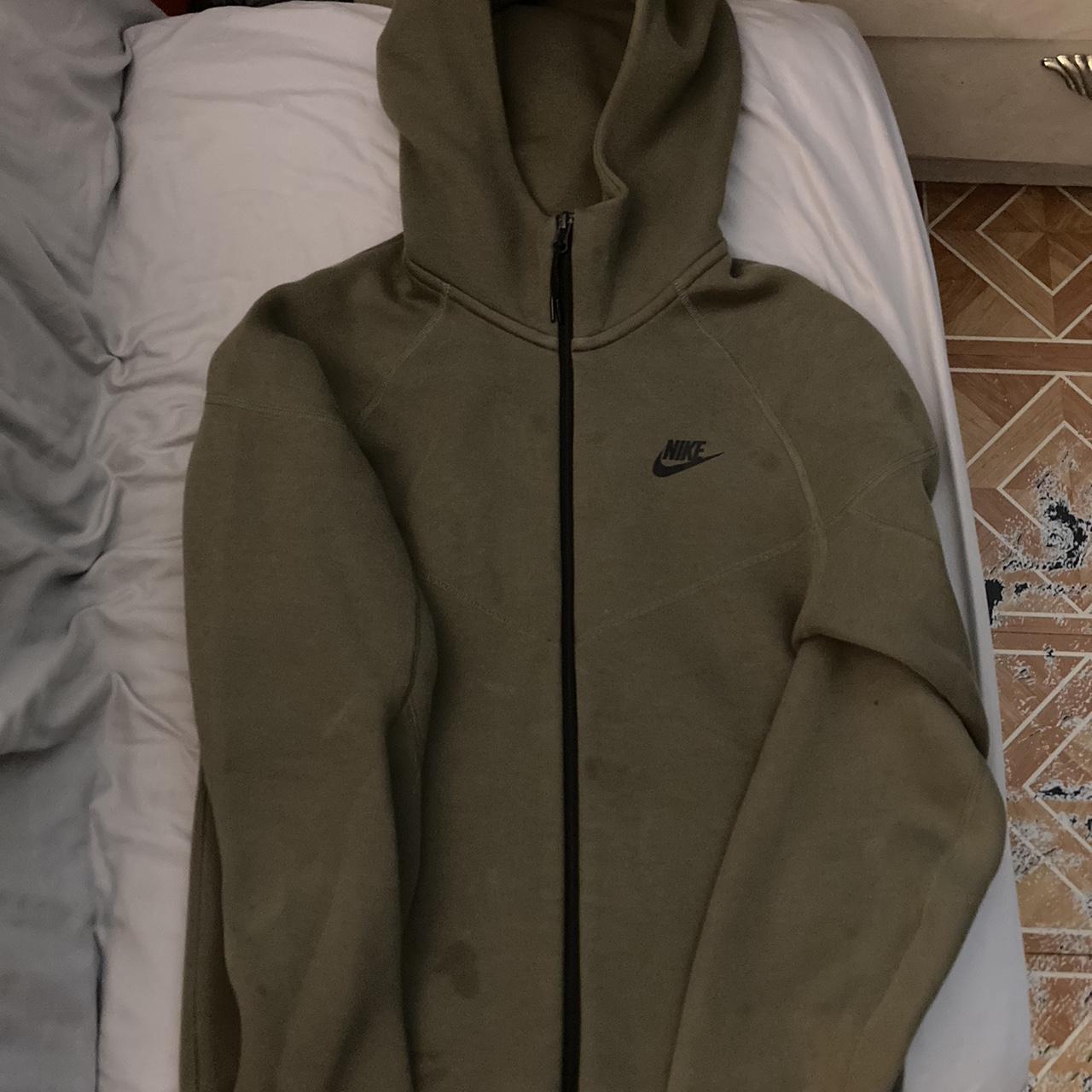 Nike Tech Fleece Olive green size... - Depop