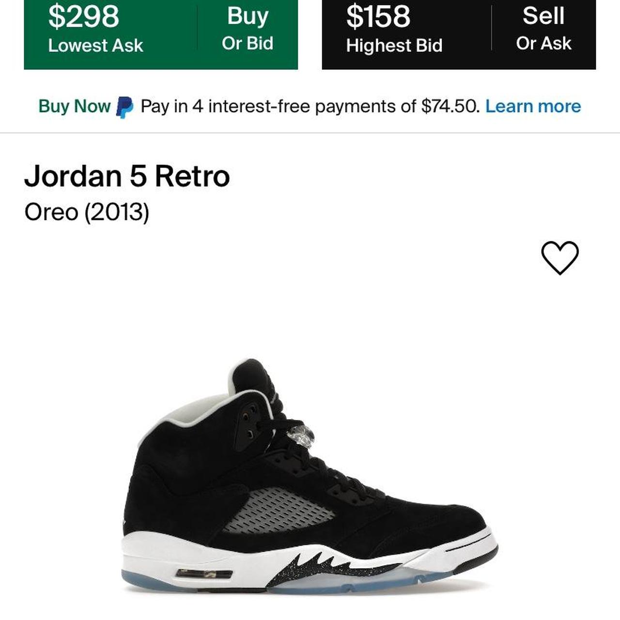 AIR Jordan 5 Retro ‘Oreo’ 2021 Wear Only Once BE... - Depop