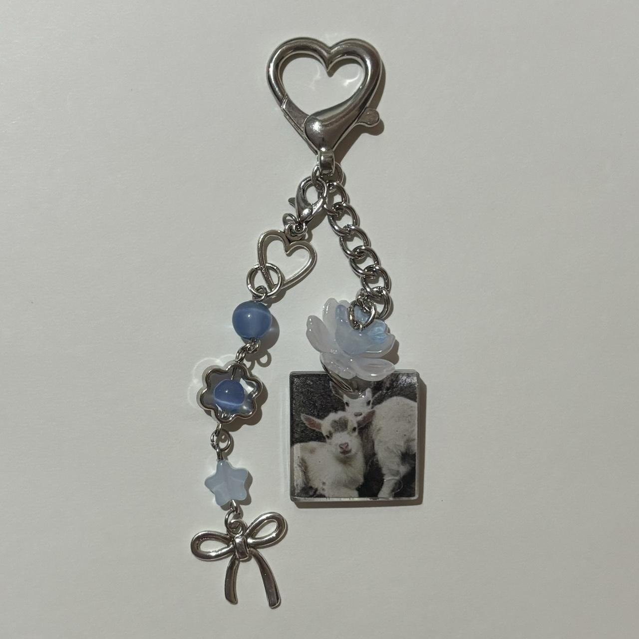 goats keychain ˗ˋˏ ♡ ˎˊ˗ keychain made with a... - Depop