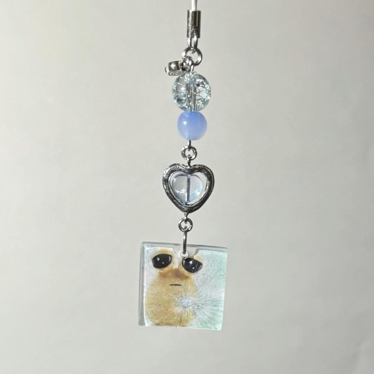 pou phone charm ˗ˋˏ ♡ ˎˊ˗ sad pou silly brocken... - Depop