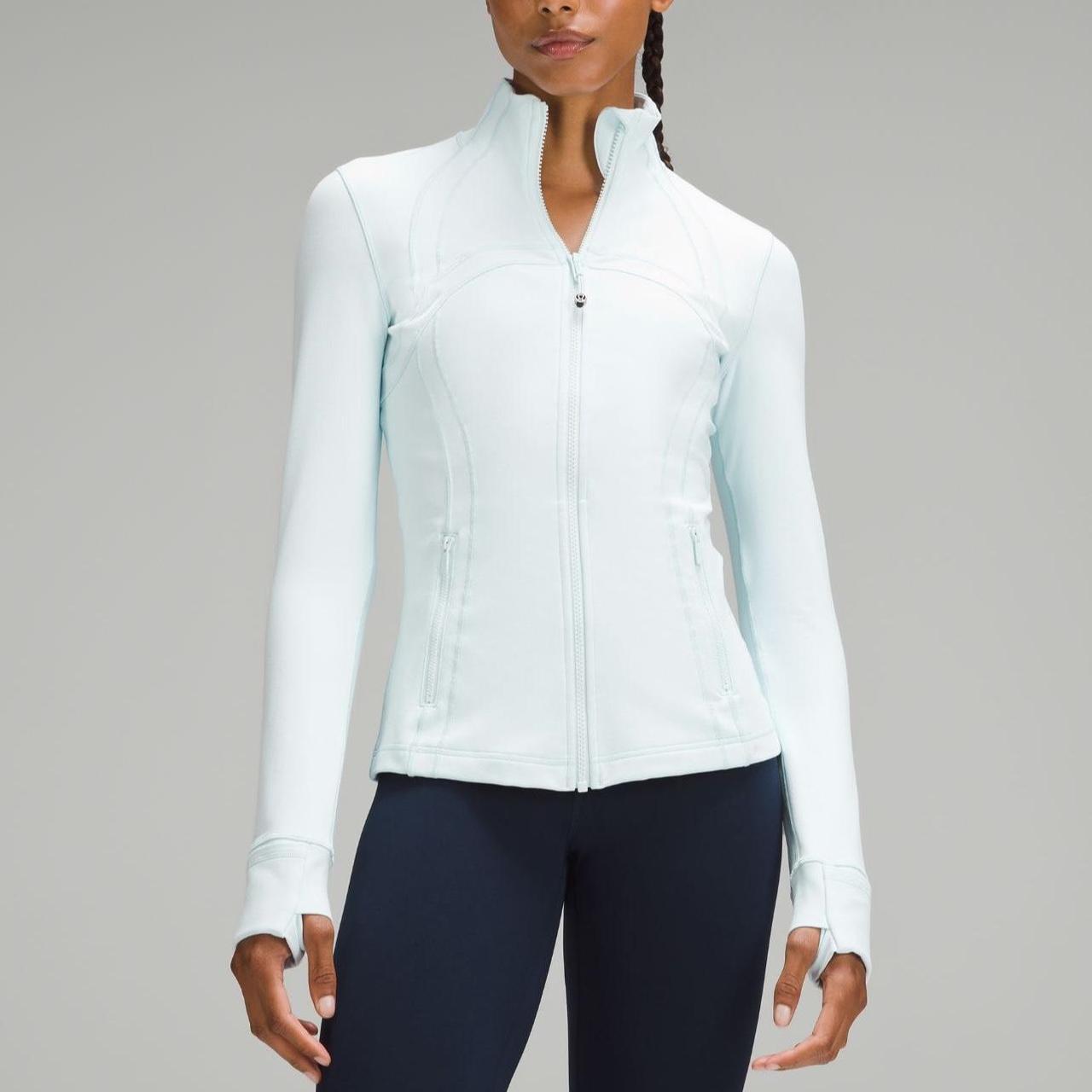 Lululemon Define Jacket Nulu Color: Sheer Blue Size 2 - Depop