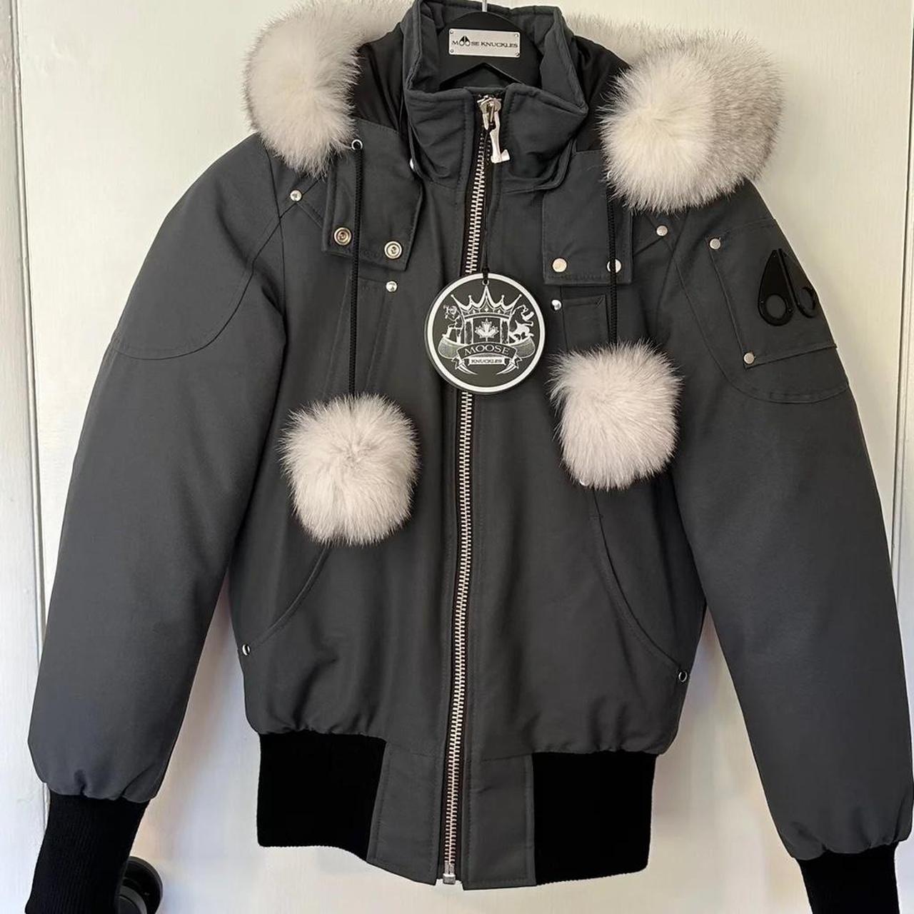 Moose knuckle- grey women size small📌 - Depop