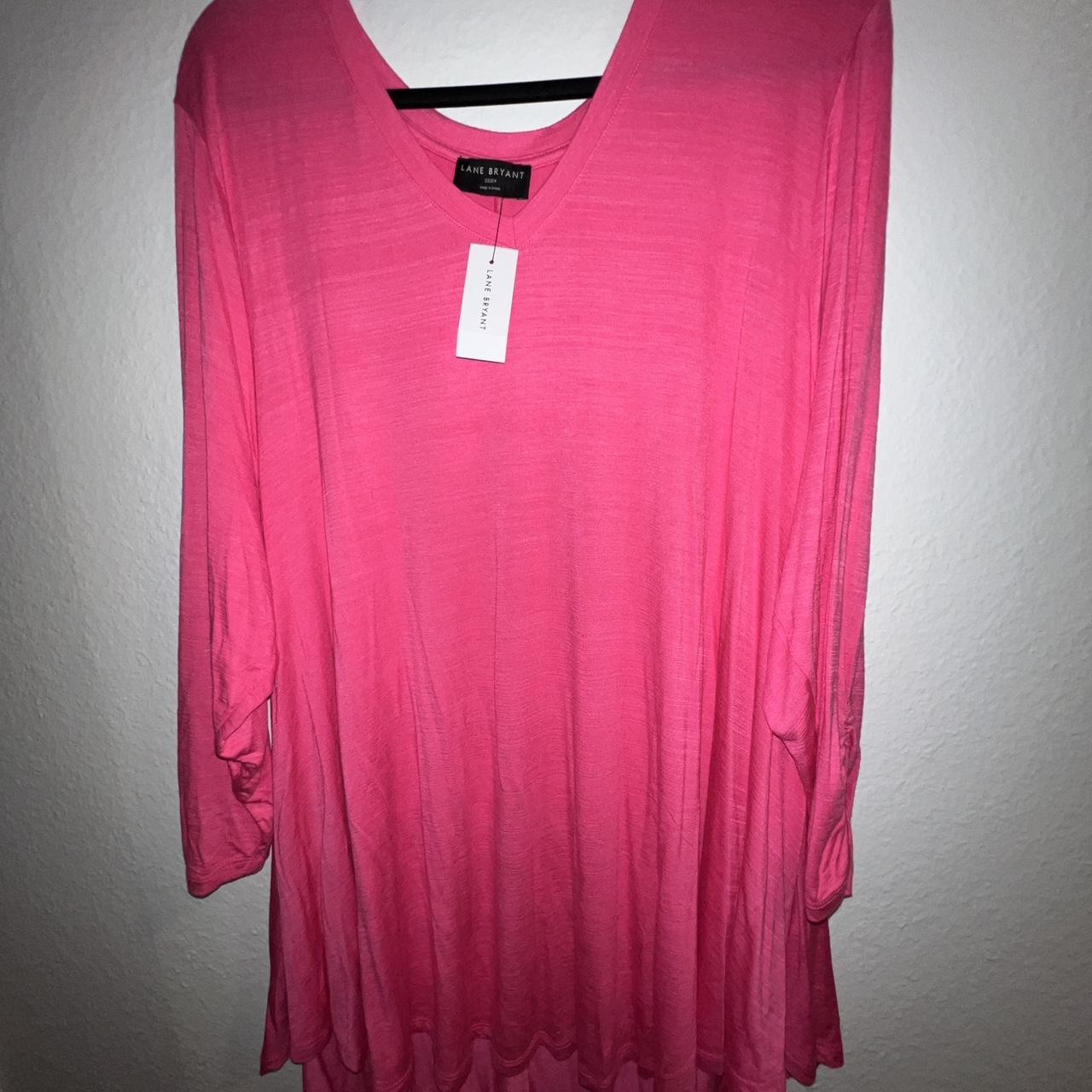 Lane Bryant long pink tunic - 22/24 - Depop