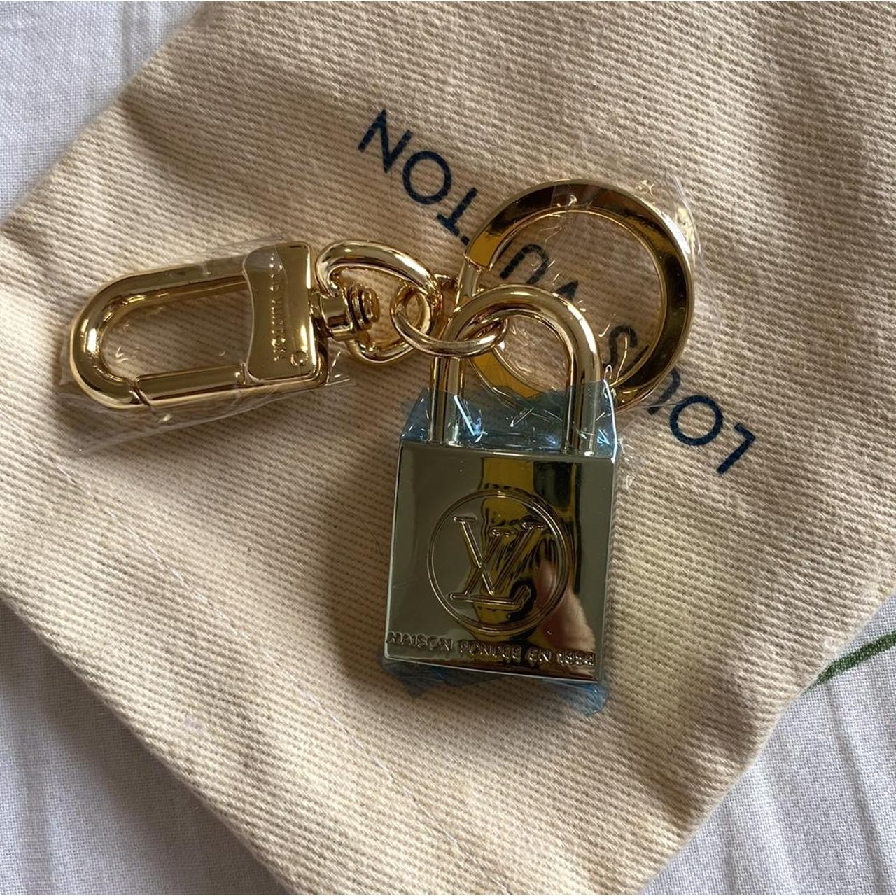 Bag or key accessories Padlock accessories Gold... - Depop