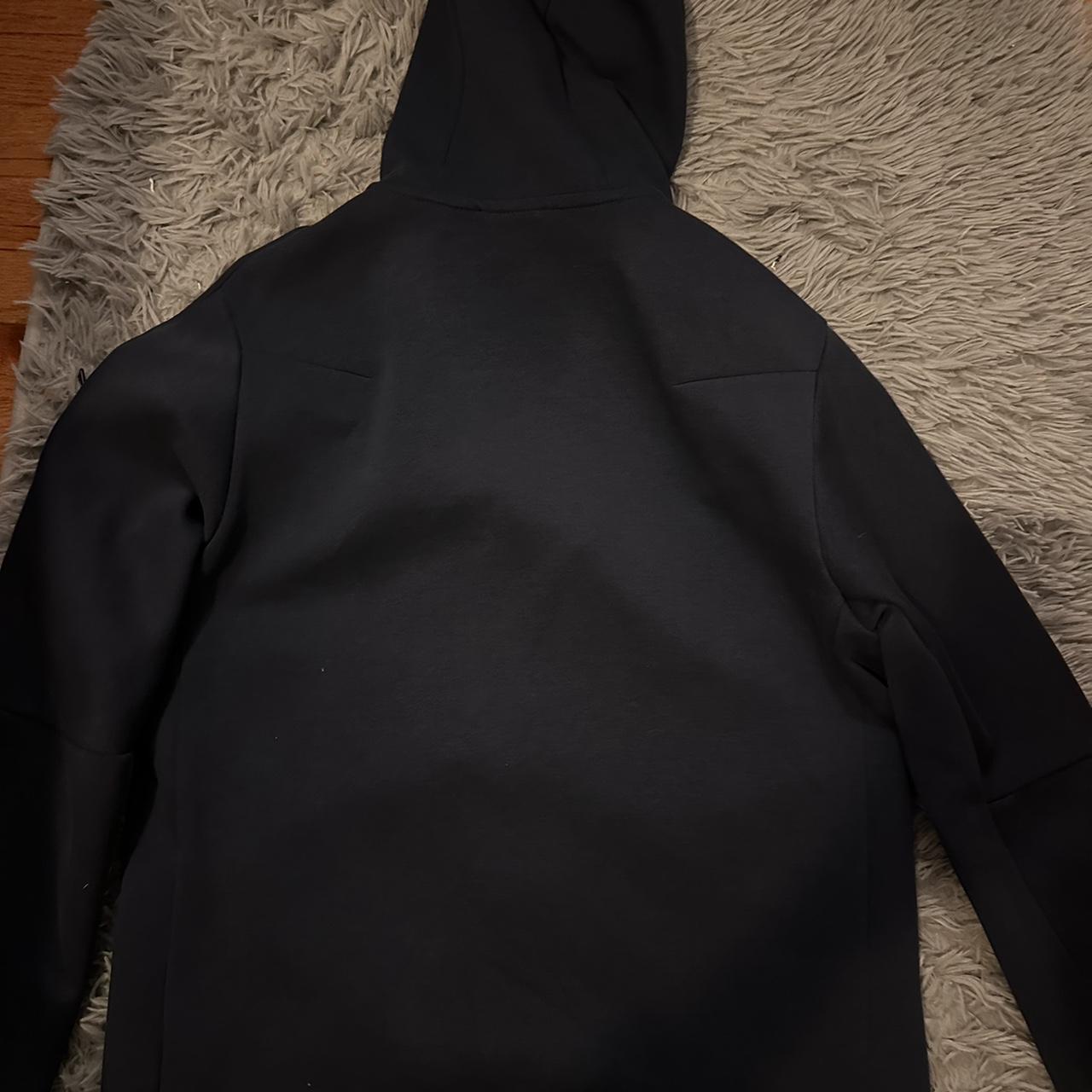 Navy blue nike tech sweater, worn twice Size Large... - Depop