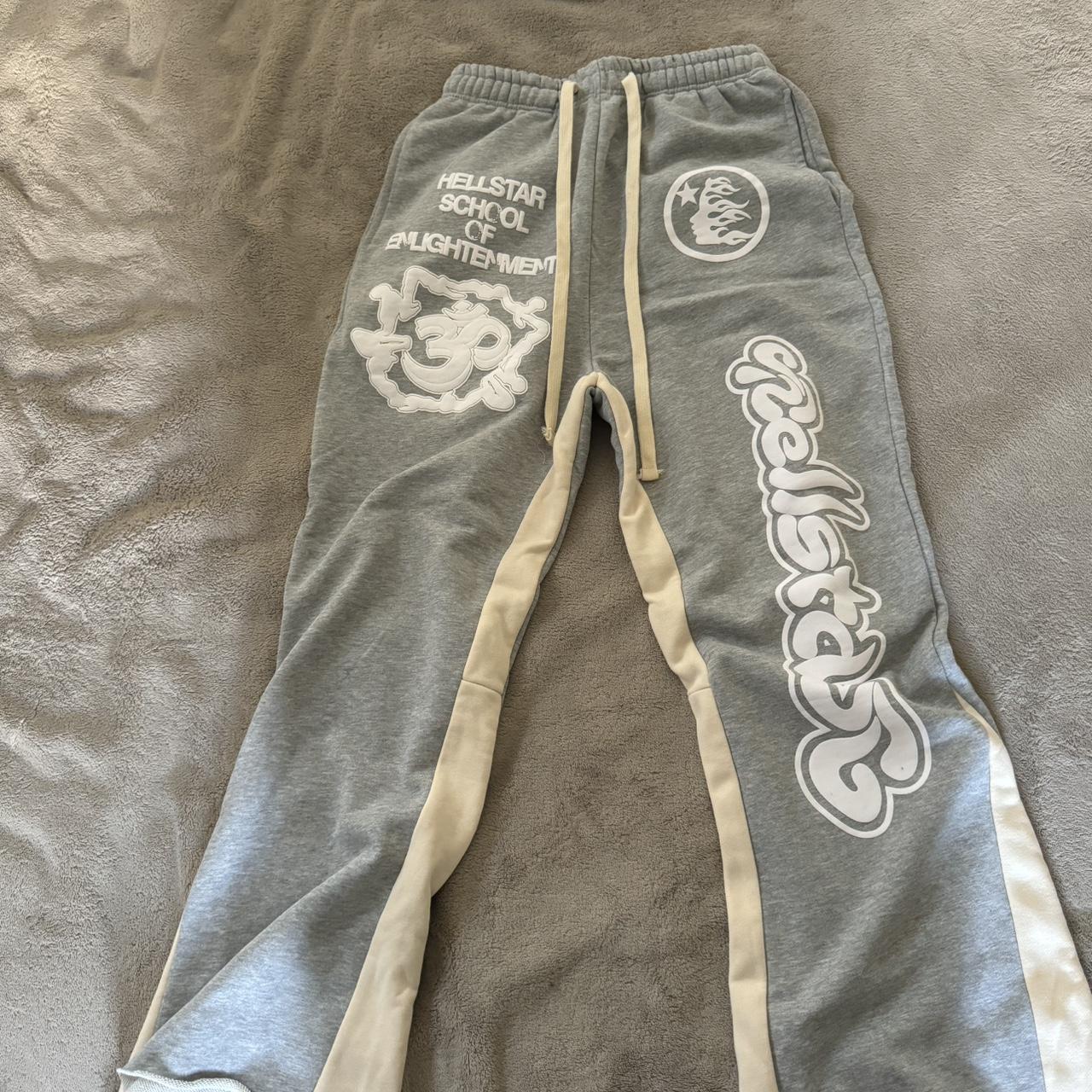 Hellstar Flare Swearpants Size M 100% authentic - Depop