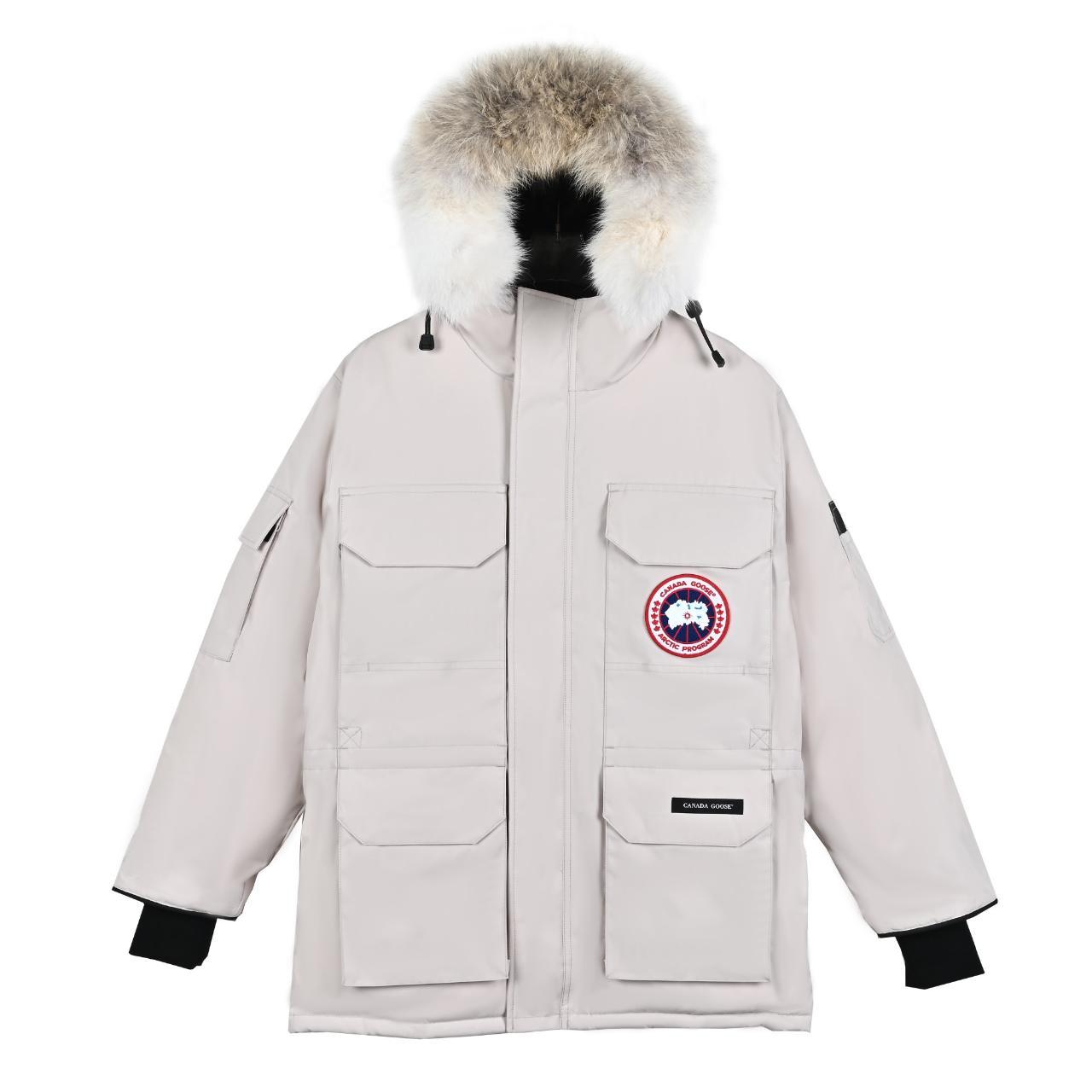 Canada goose Ladies Winter white down jacket size... - Depop