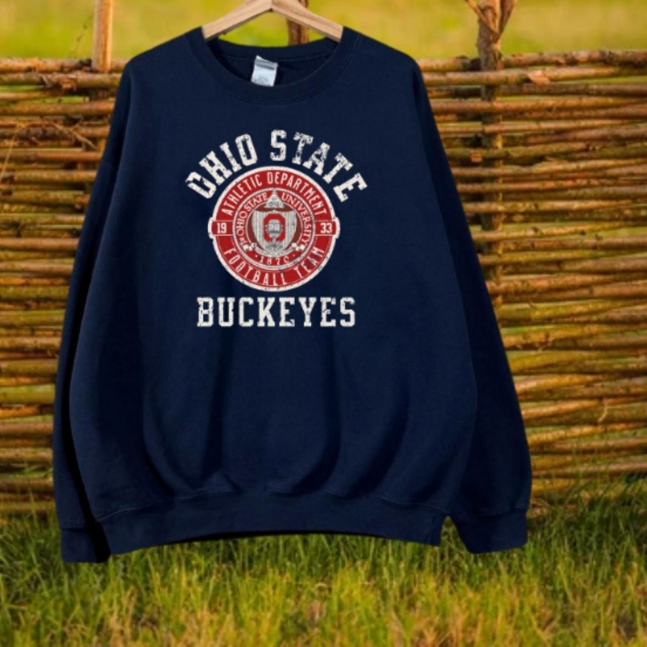 Vintage Y2K Ohio State Buckeyes navy... - Depop