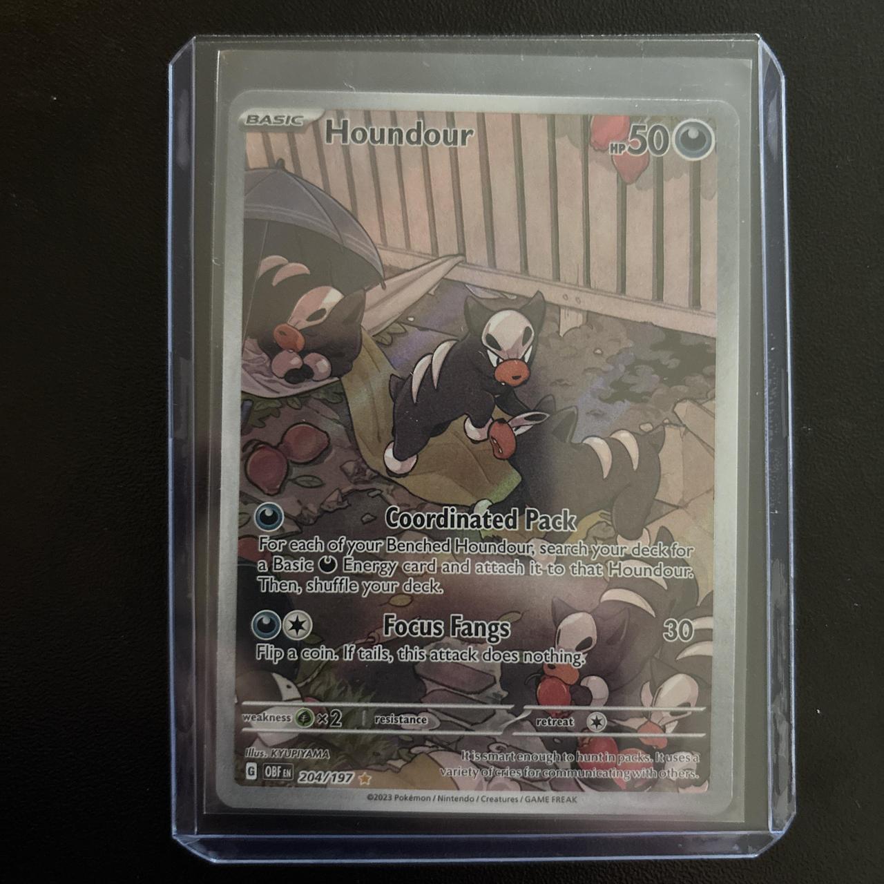 Houndour Pokémon TCG card #PokemonTCG | Depop