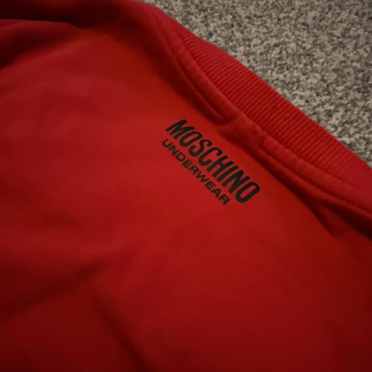 Red moschino jumper - Depop