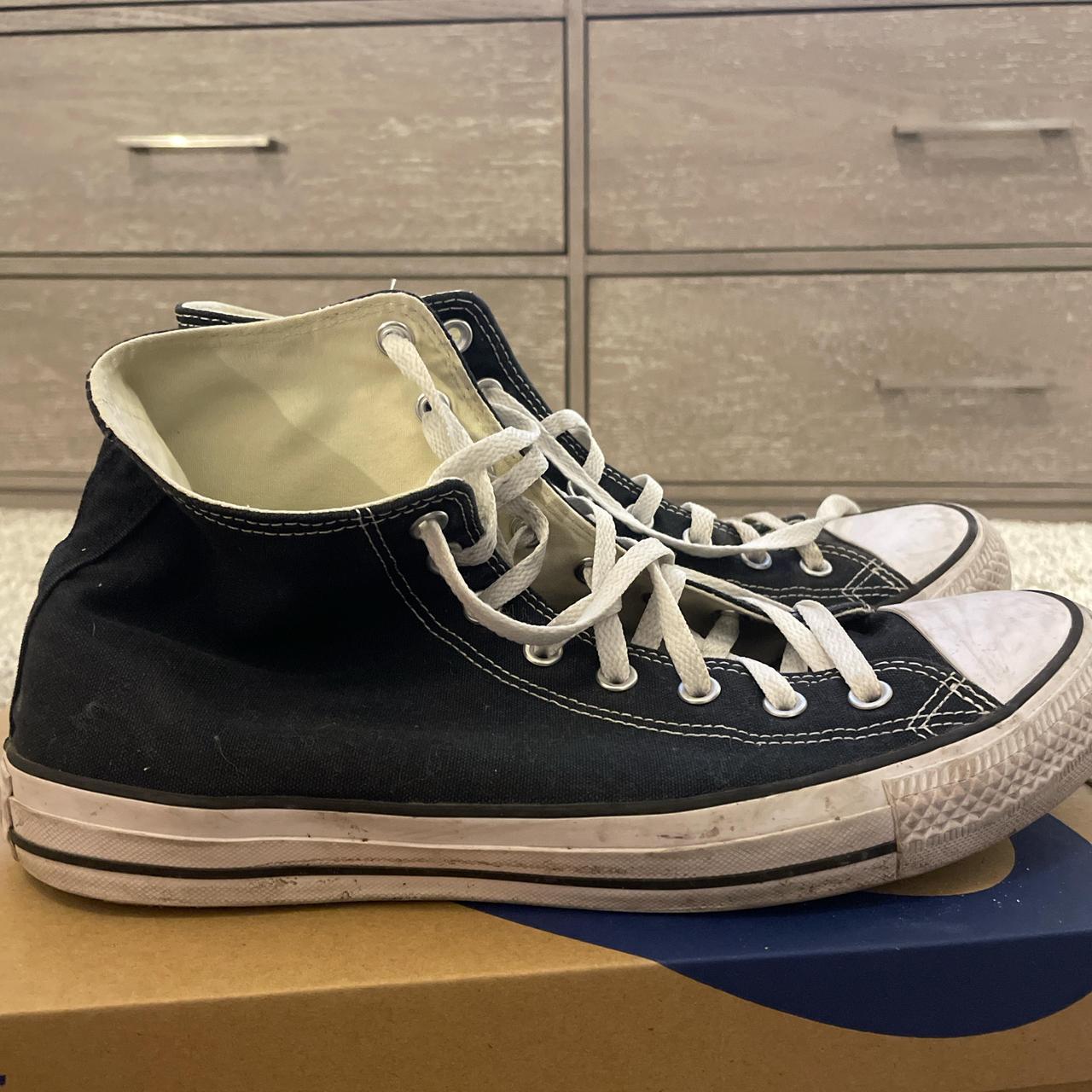 scuffed size 12 converse #converse #thrifted... - Depop