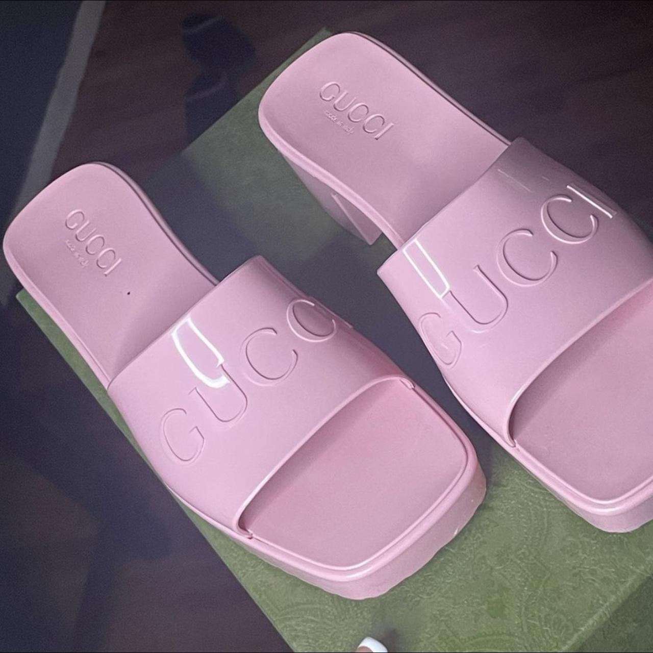 Pink Gucci sandals | Depop