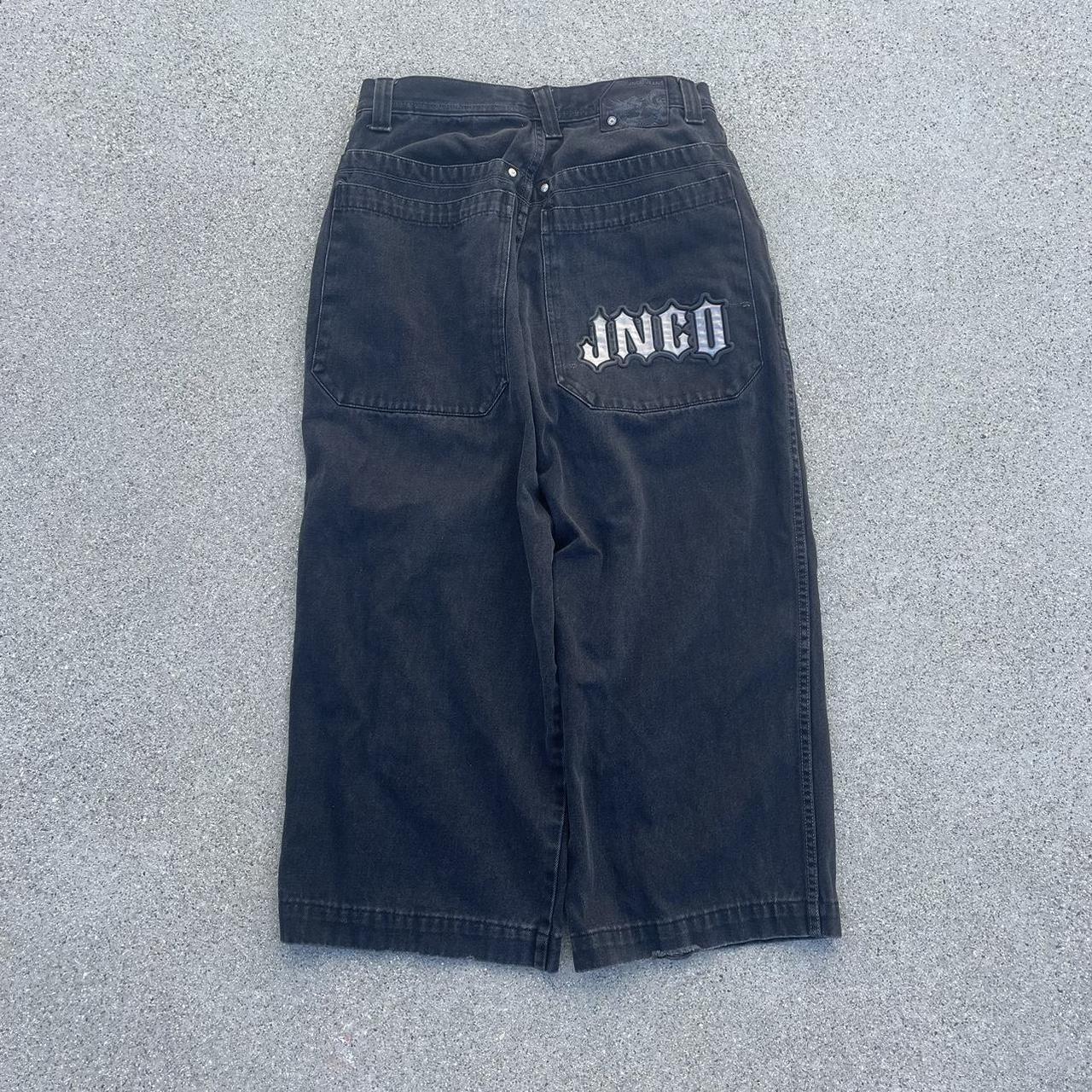 Vintage rare black jnco jeans Tagged 32x30 Fits more... - Depop