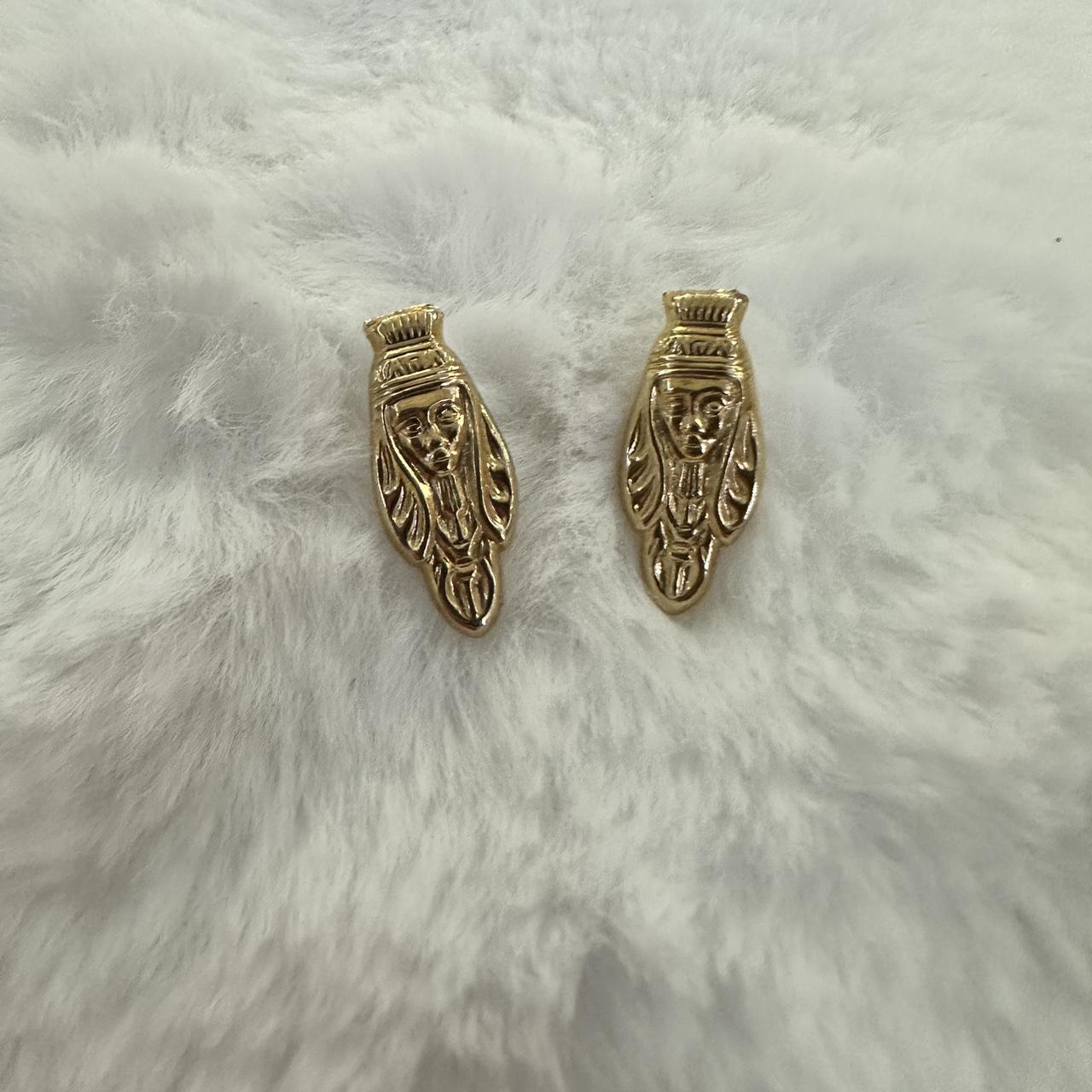 Golden Native American Eagle ear piercings !! Cute I... - Depop