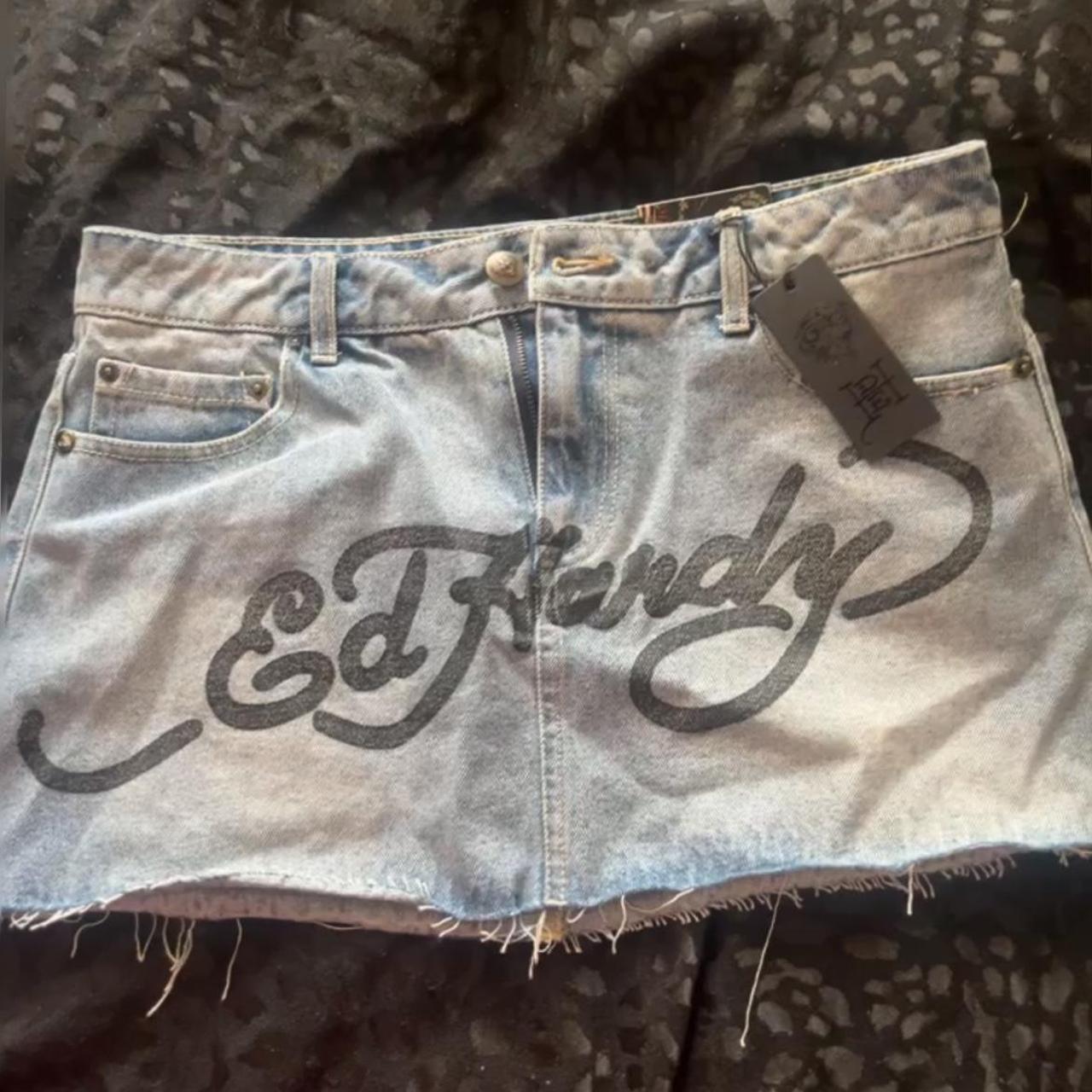 Ed Hardy Brand New Skirt Small In Woman - Depop