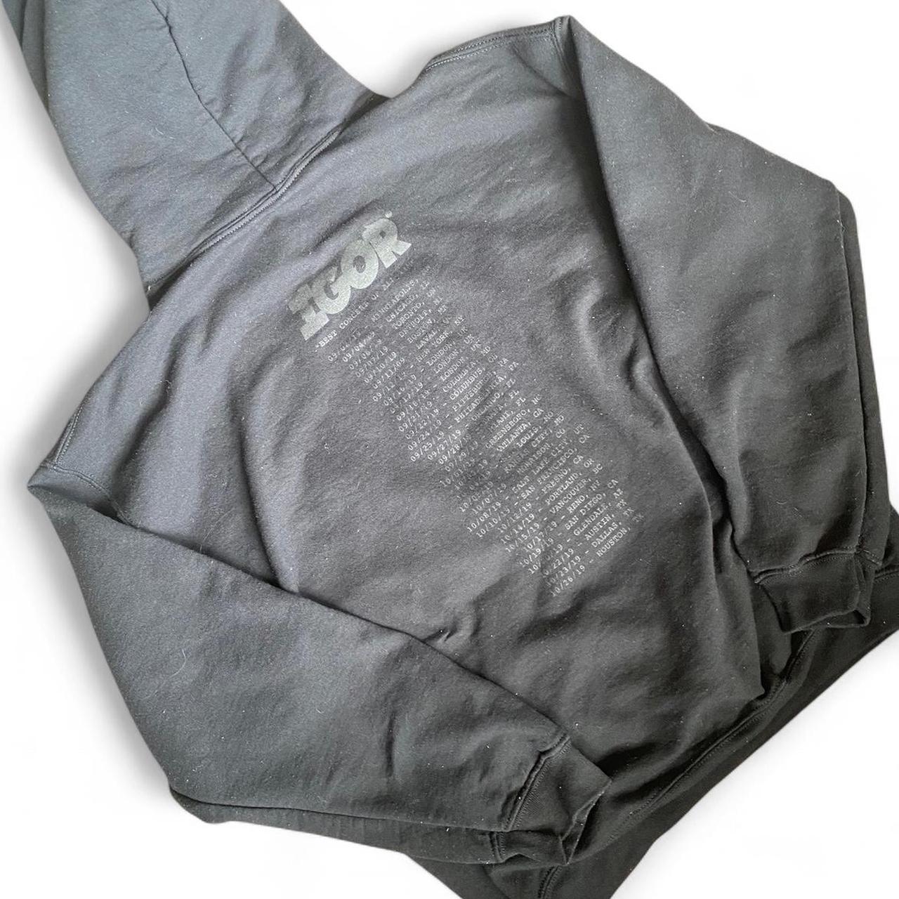 igor tour hoodie with tour dates back hit size m... | Depop