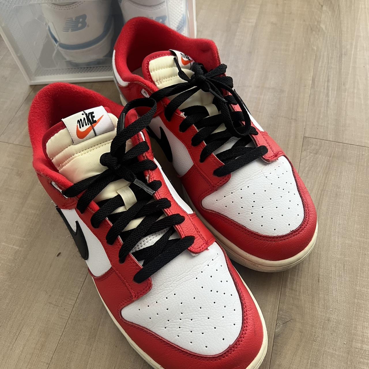 Nike Dunk Low Chicago Split SB DUNKS - Depop