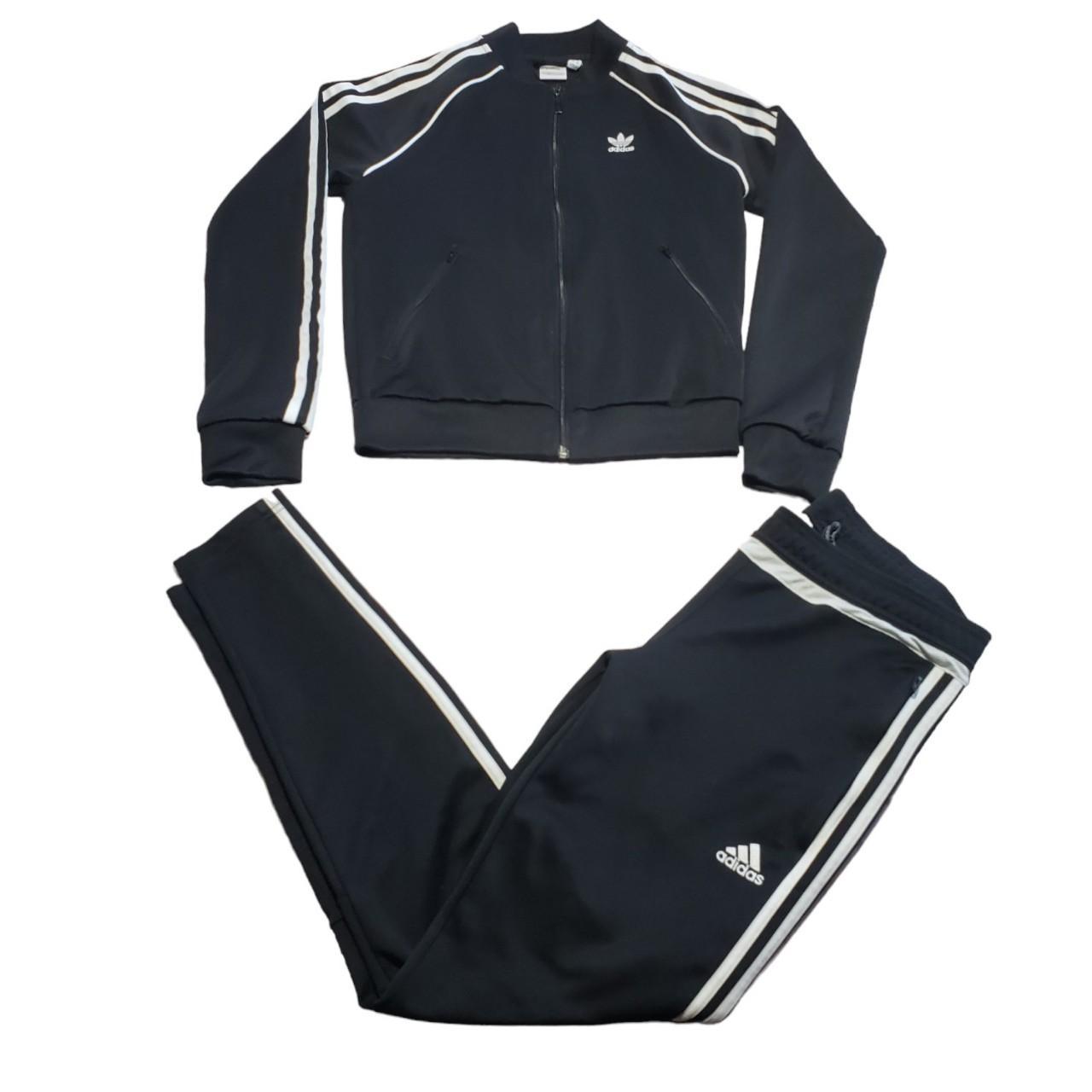 ADIDAS EXCELLENT CONDITION TRACKSUIT S/M THE TOP IS... - Depop