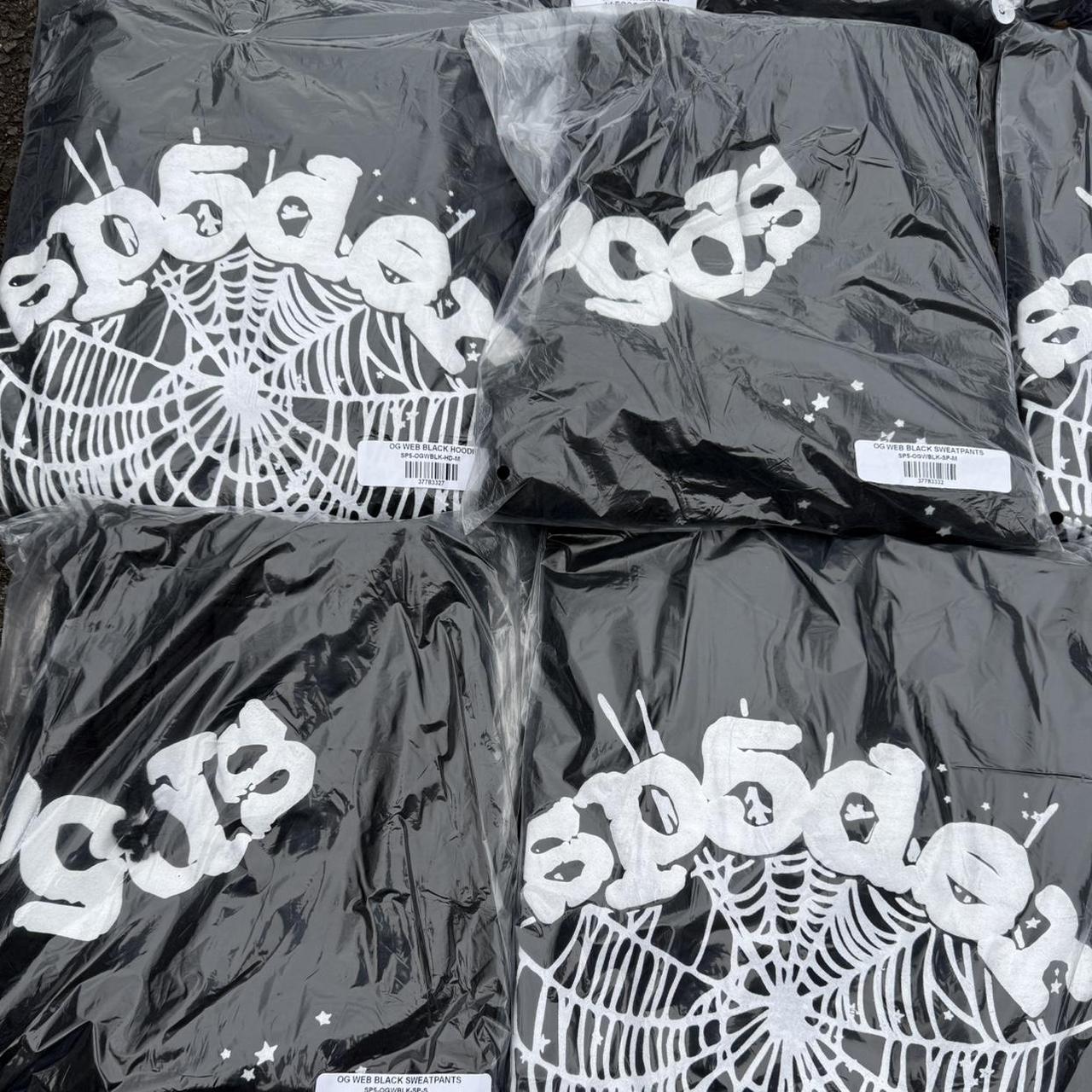 Black and White Sp5der set 100% authentic brand... | Depop