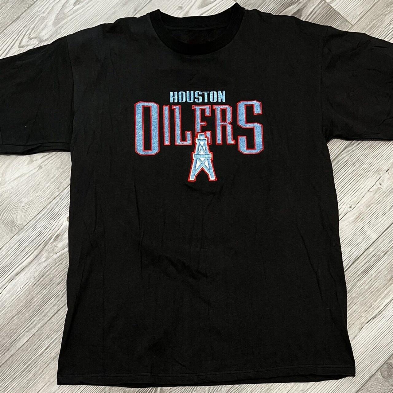 Vintage Houston Oilers Logo Athletic Stitched... - Depop
