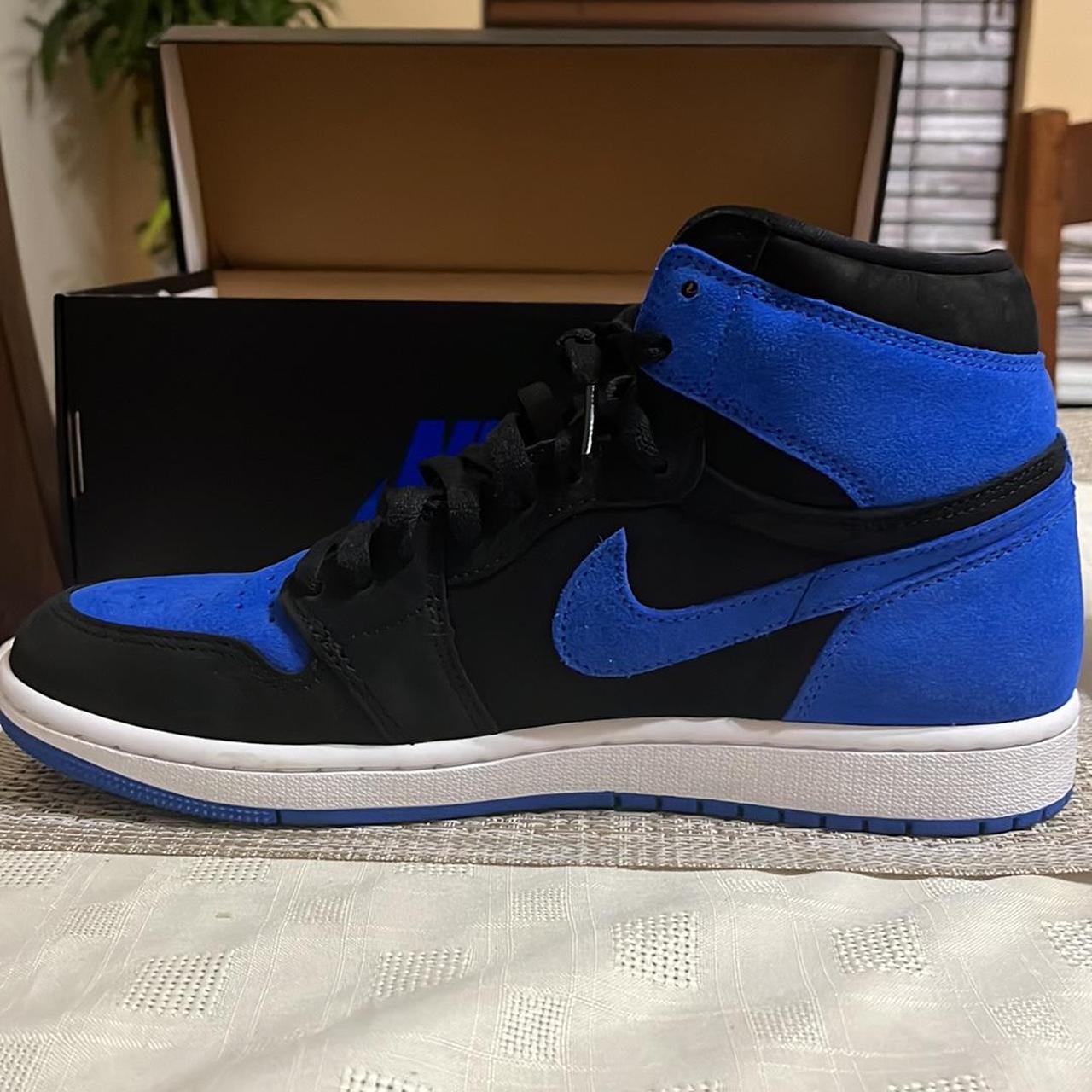 Jordan 1 Blue royal reimagined, Never worn - Depop