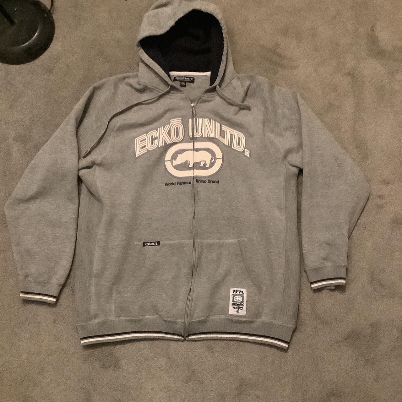 Ecko unltd XXL hoodie zip up very thick and warm... - Depop