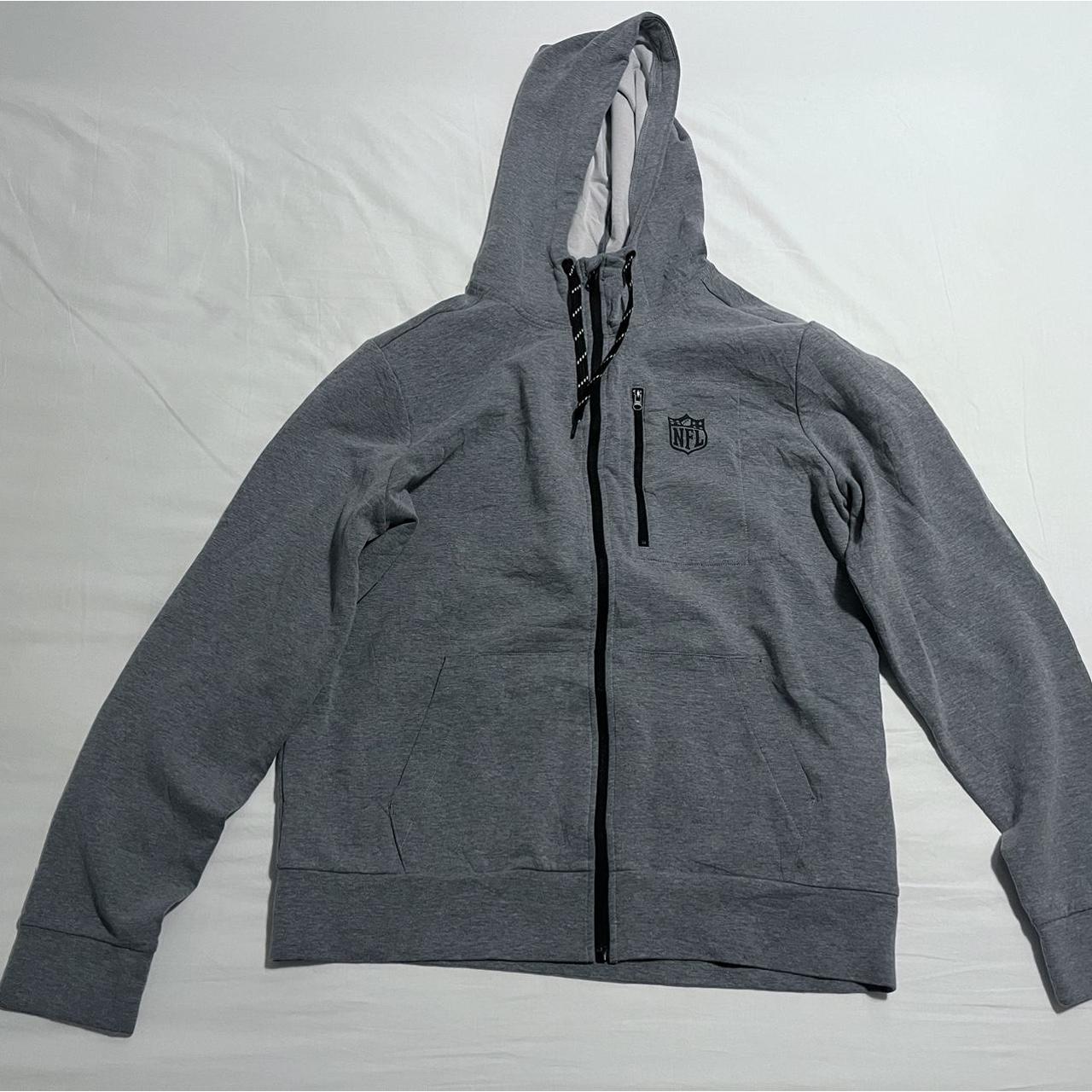 NFL breathable grey hoodie great condition - Depop