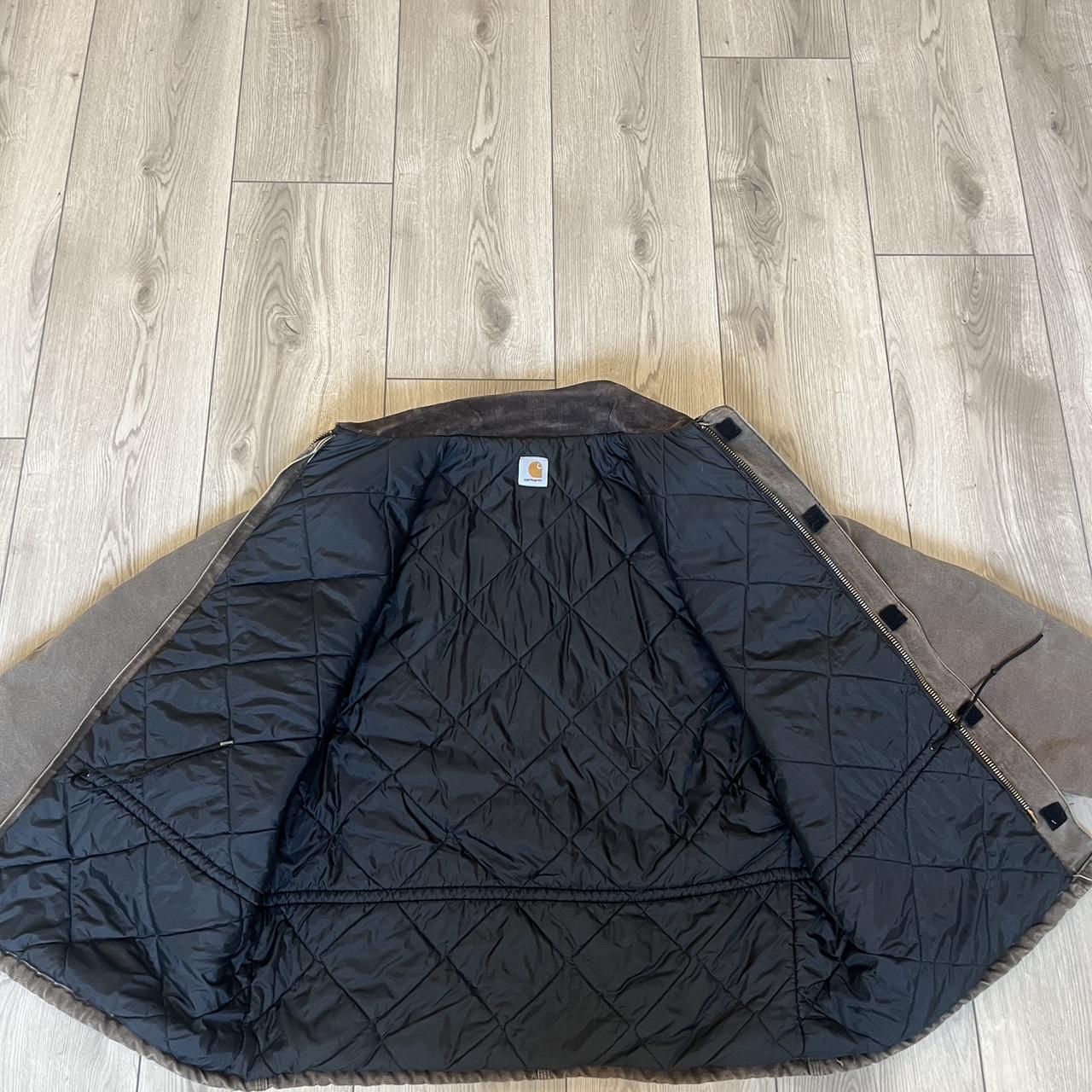 light brown carhartt jacket perfect condition great... - Depop