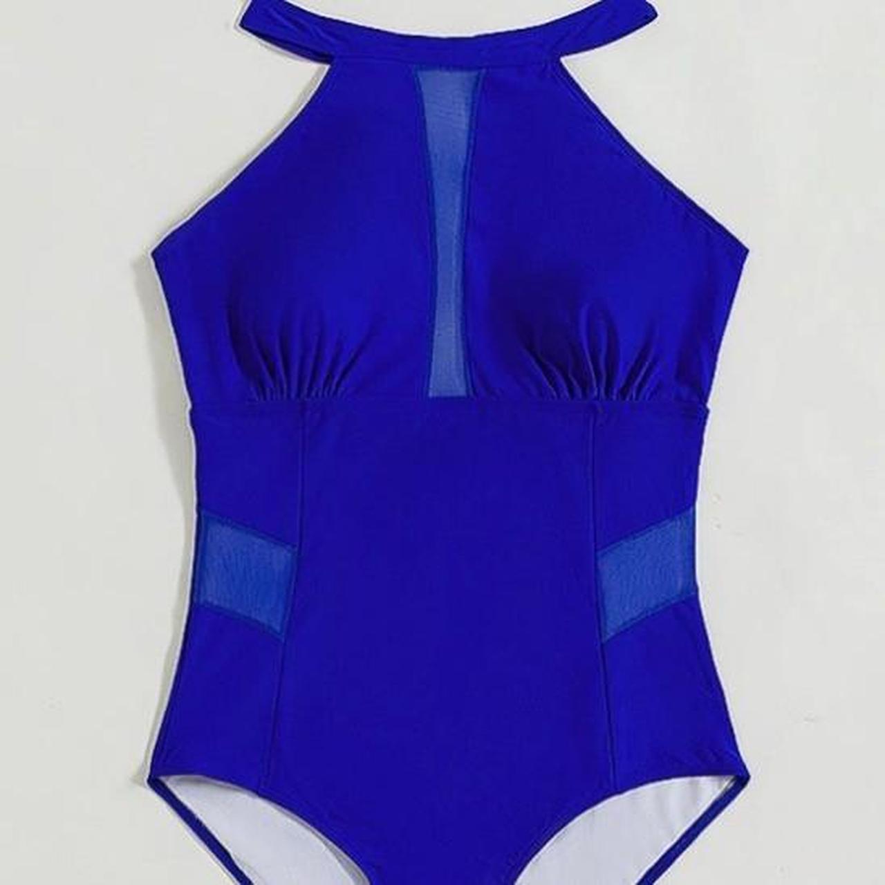Sexy Mesh Plus Size One Piece Swimsuit Size 2x Depop