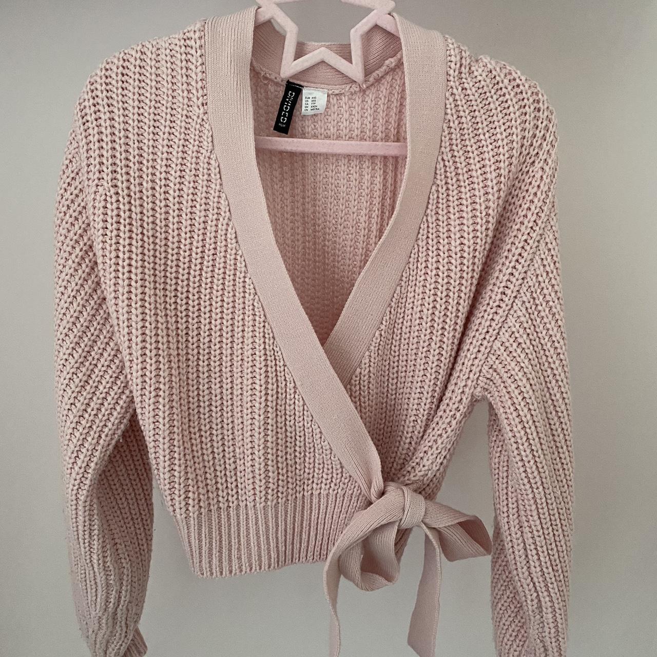 Rare H&M, balletcore style wrap cardigan size xxs... - Depop