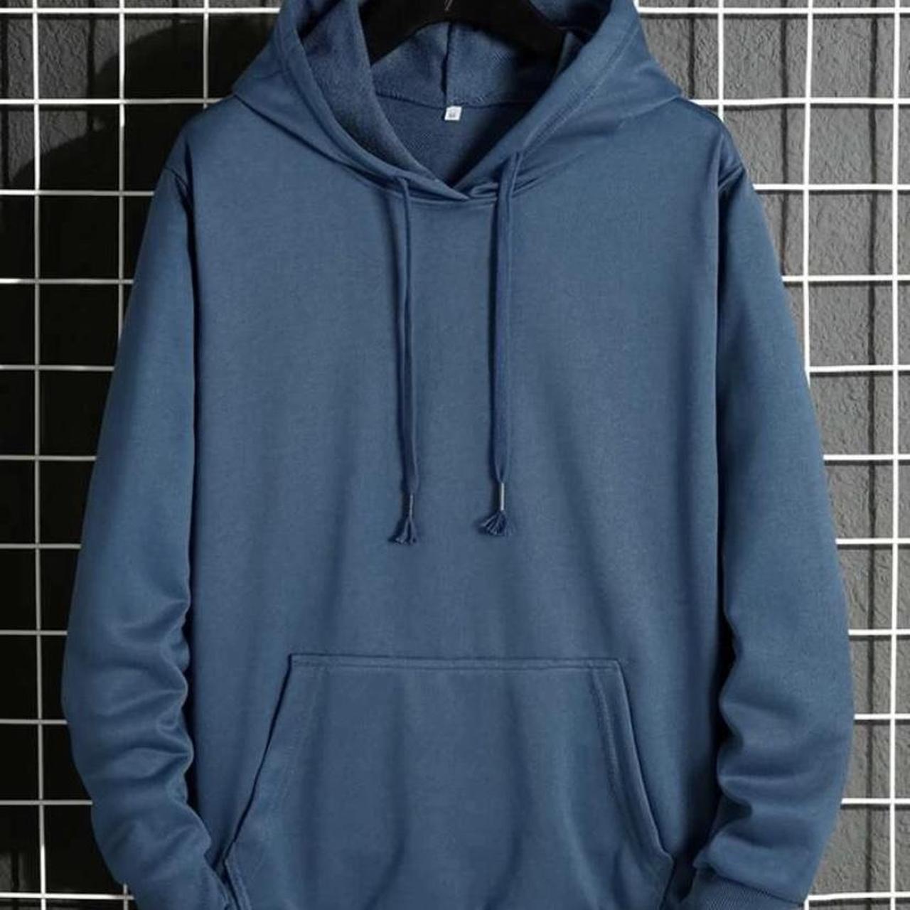 Light Blue Blank Hoodie! - Depop